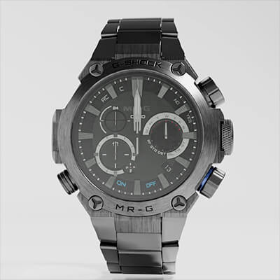 Shock Resistant Watch - 3D Model by Witalk73