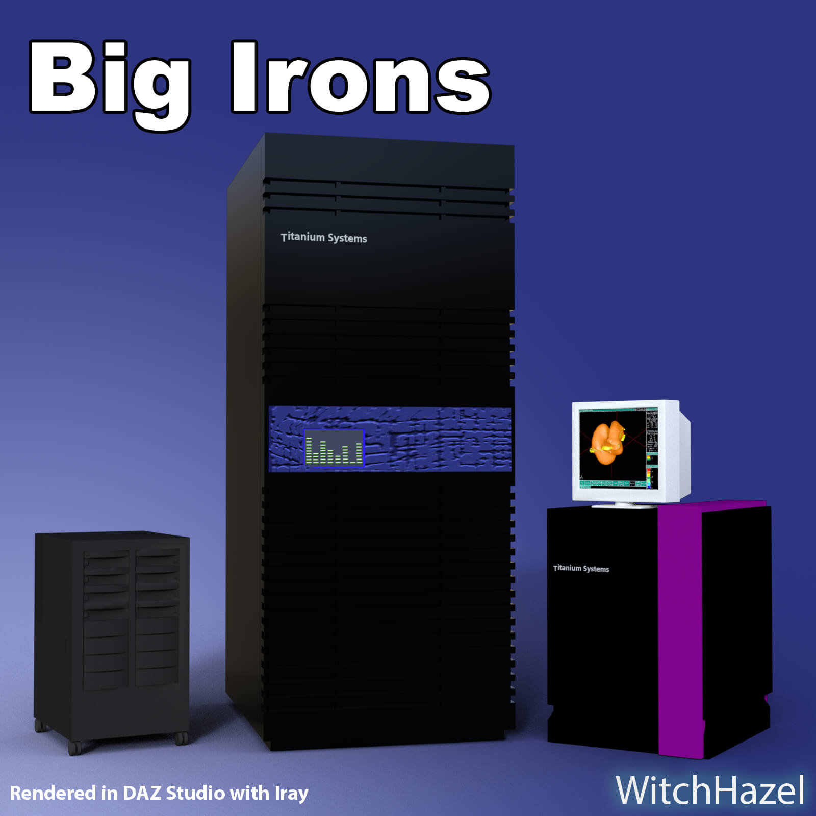 Big Irons, The Supercomputers of Yesteryear - Daz Content by WitchHazel