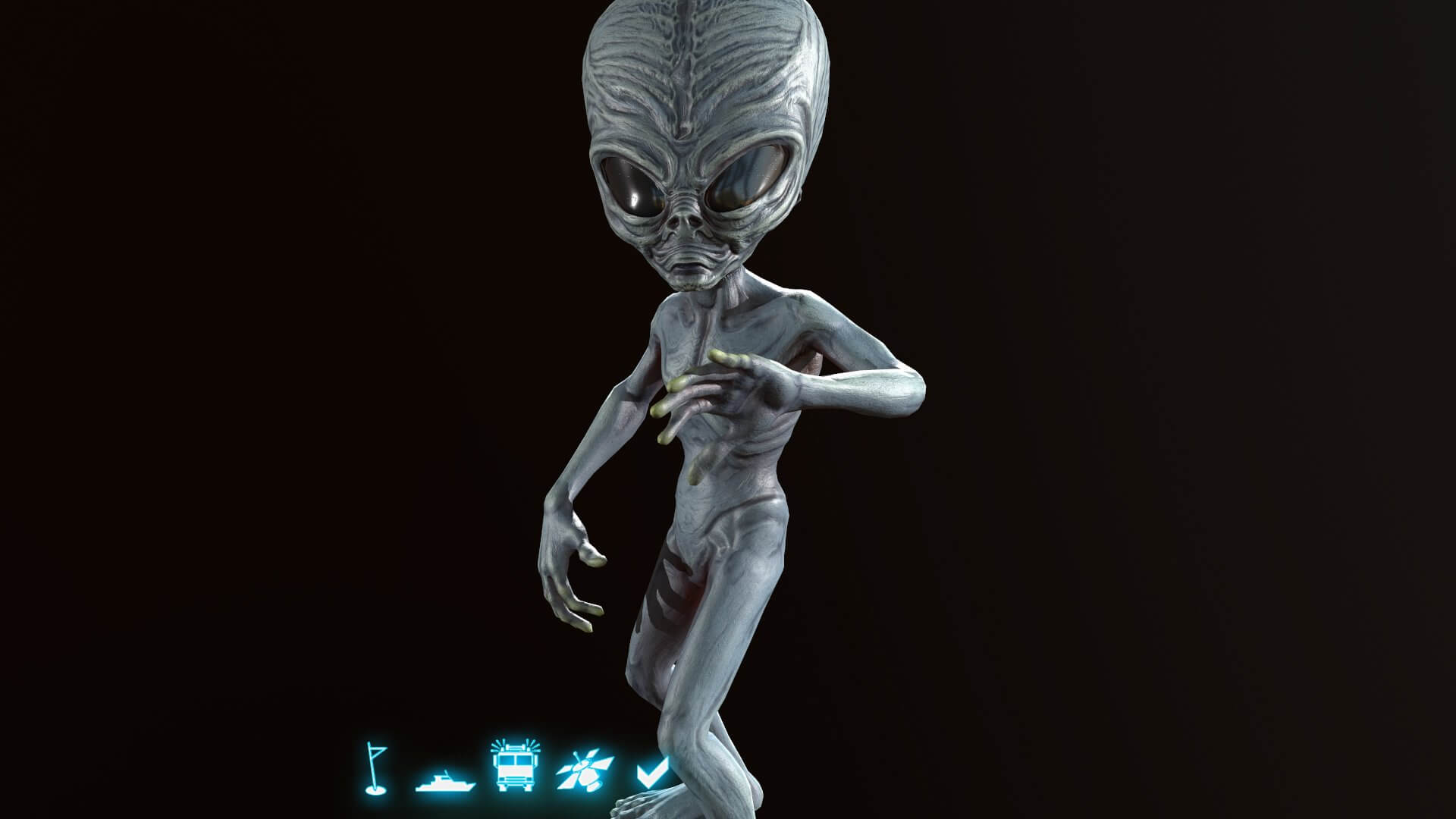 Alien Gray - 3D Model by Wofka