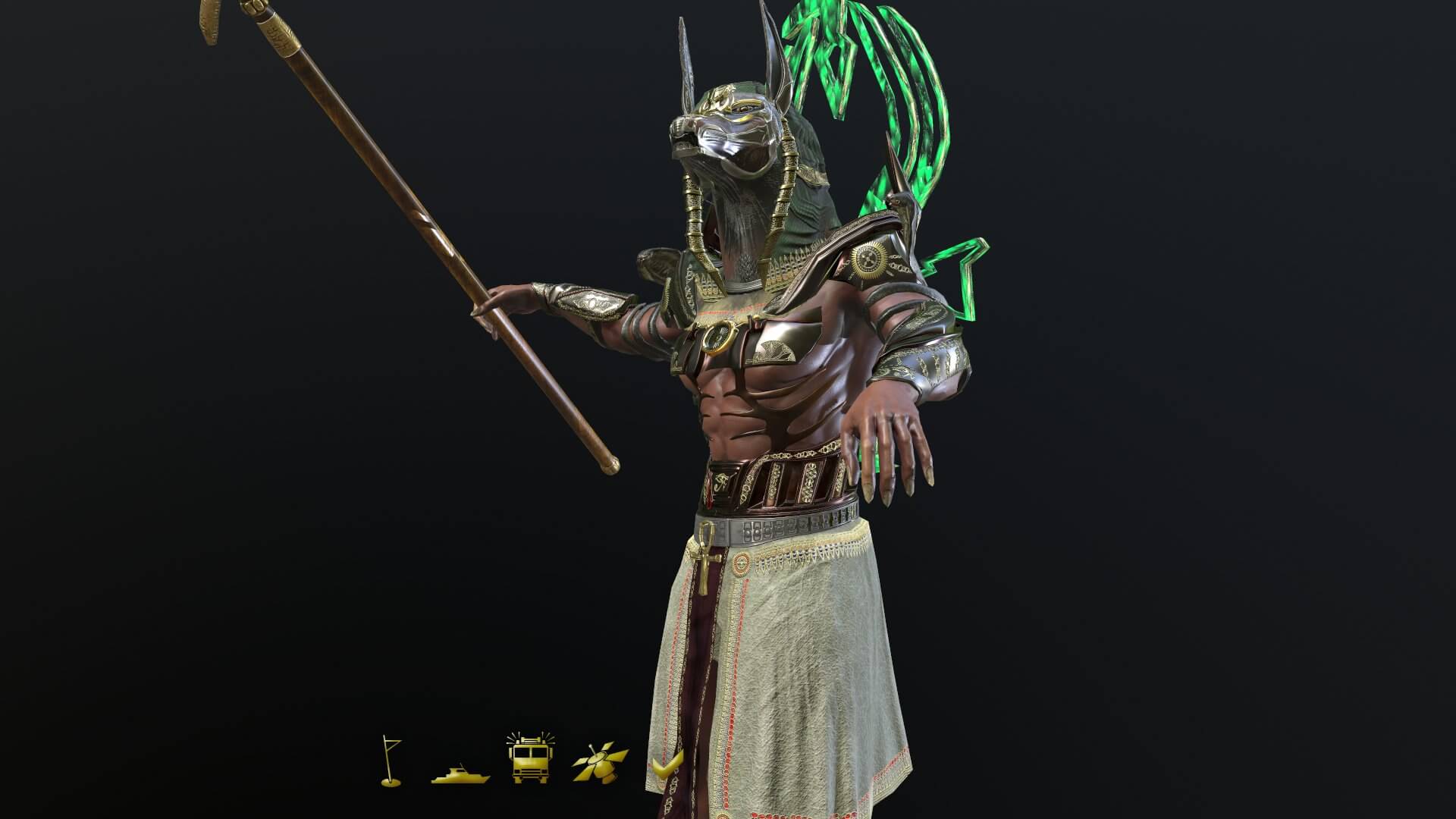 Anubis - 3D Model by Wofka