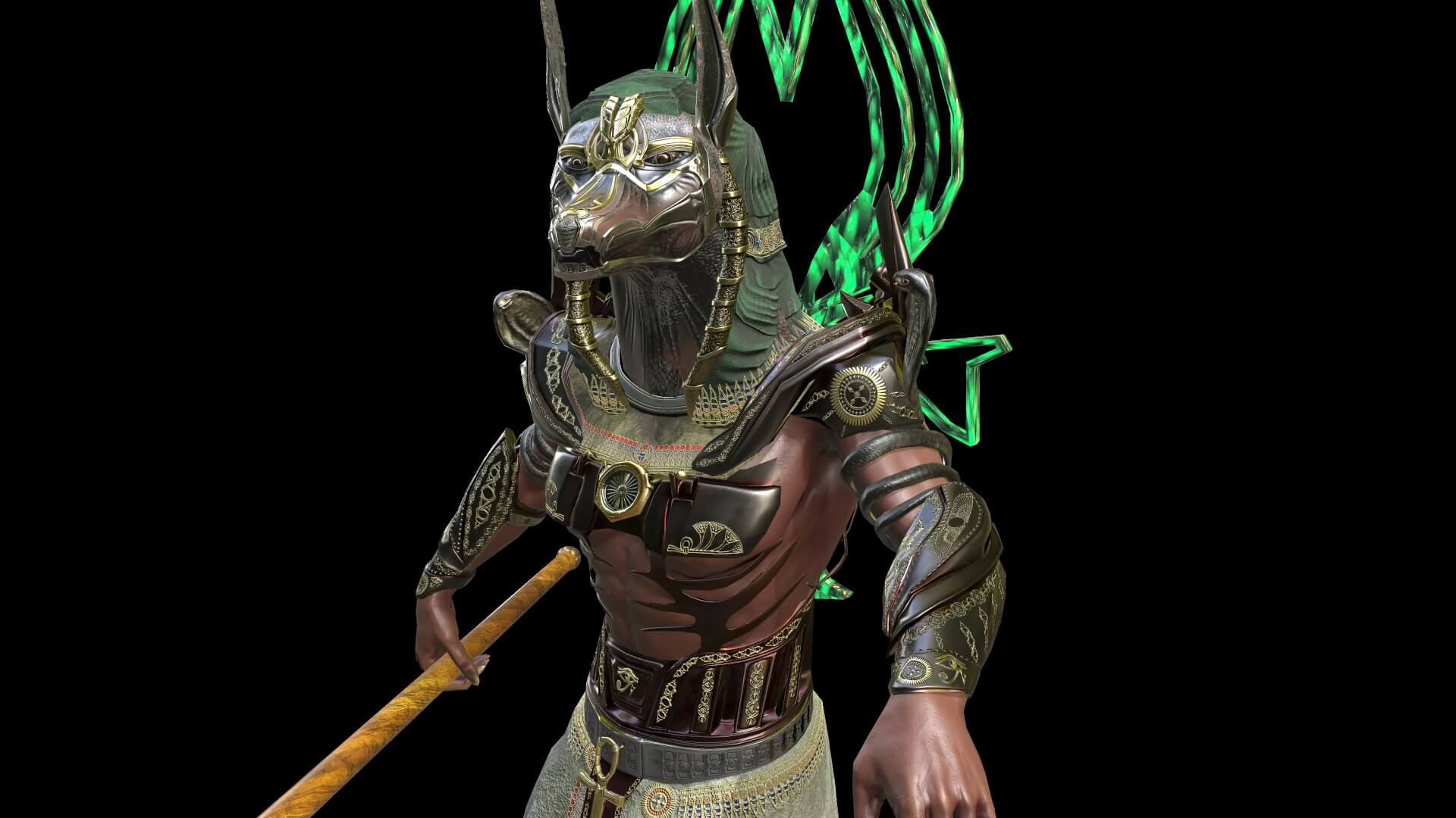 Anubis - 3D Model by Wofka