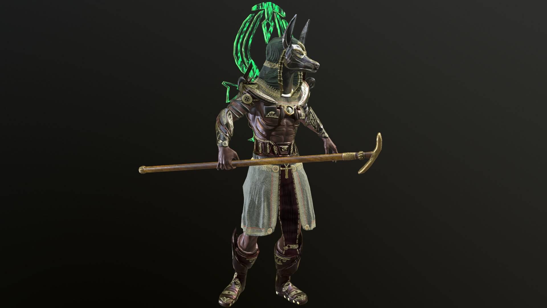 Anubis - 3D Model by Wofka