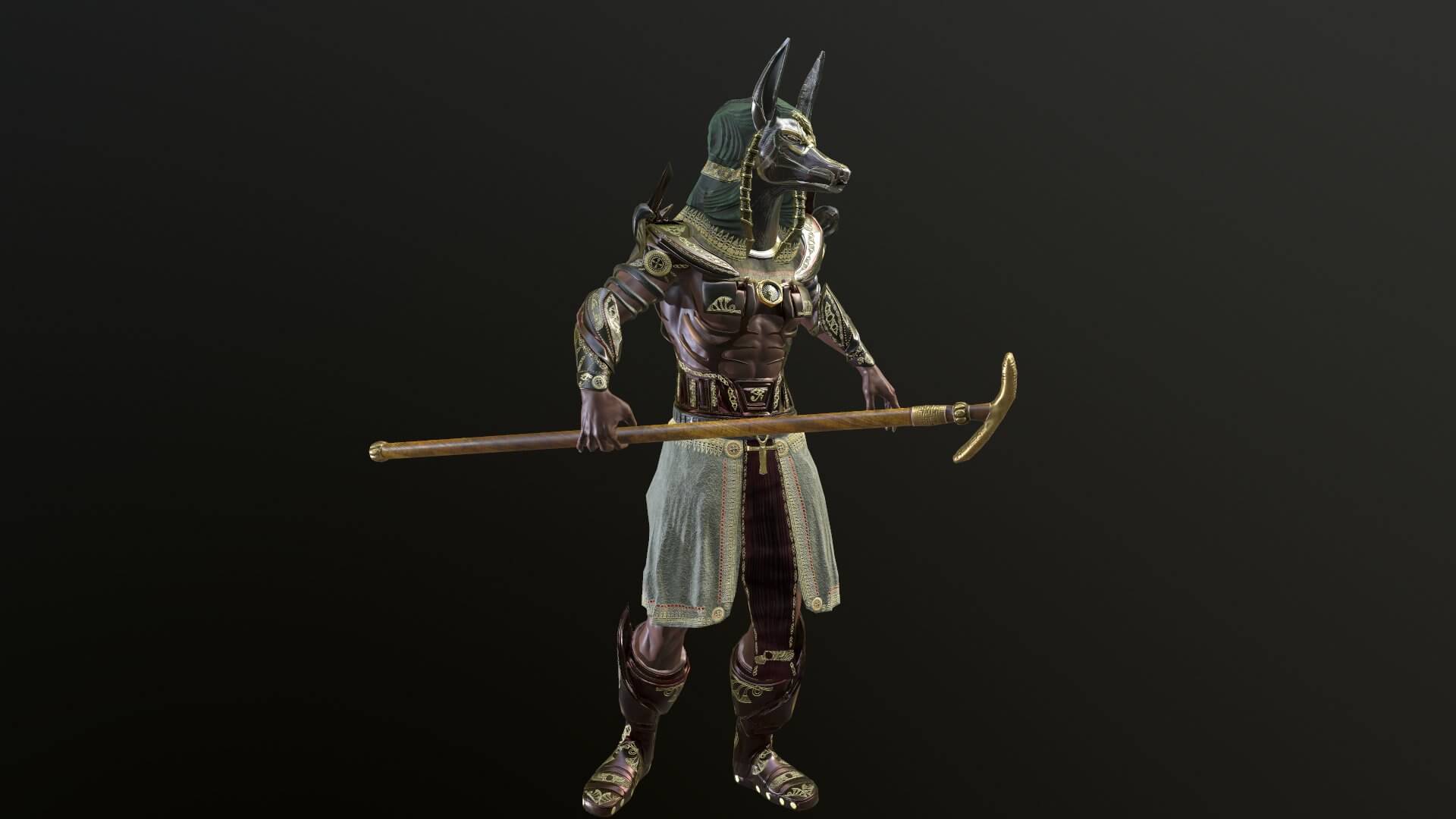 Anubis - 3D Model by Wofka