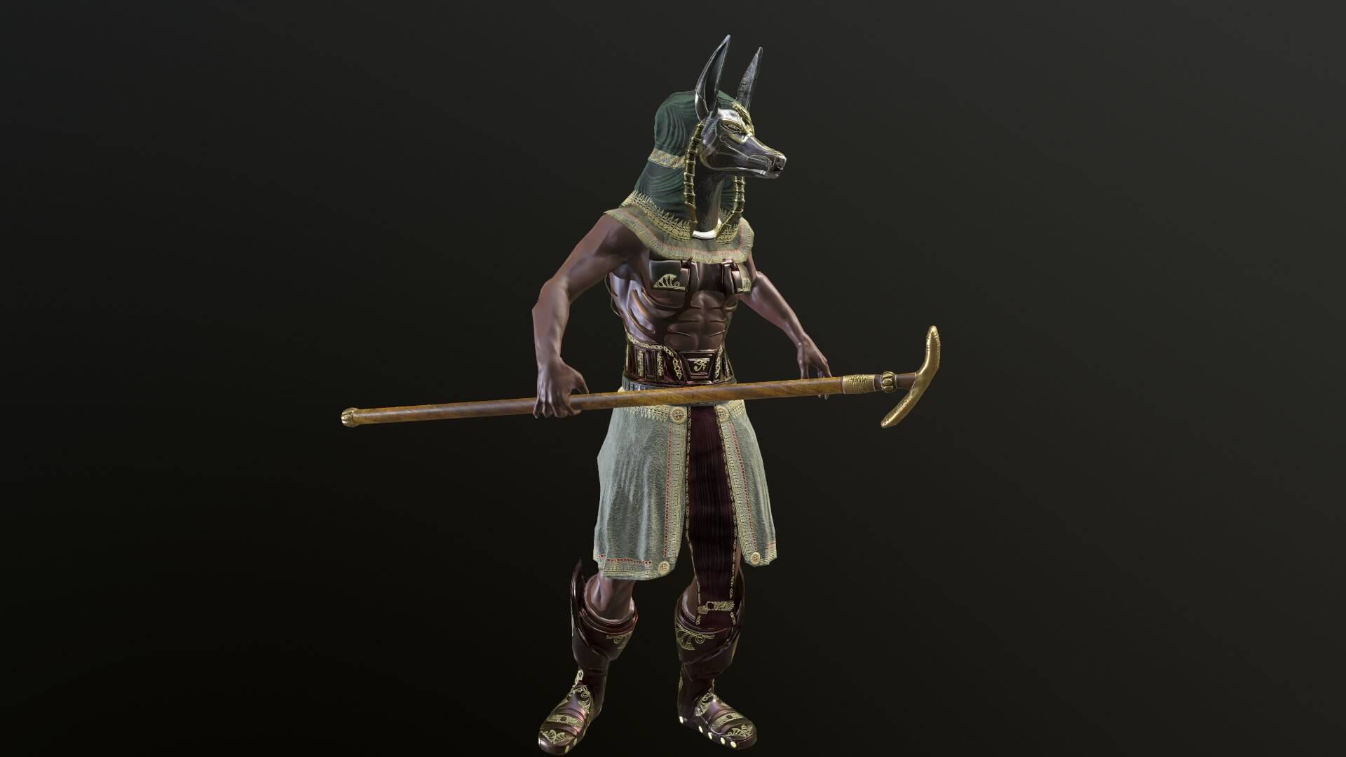 Anubis - 3D Model by Wofka