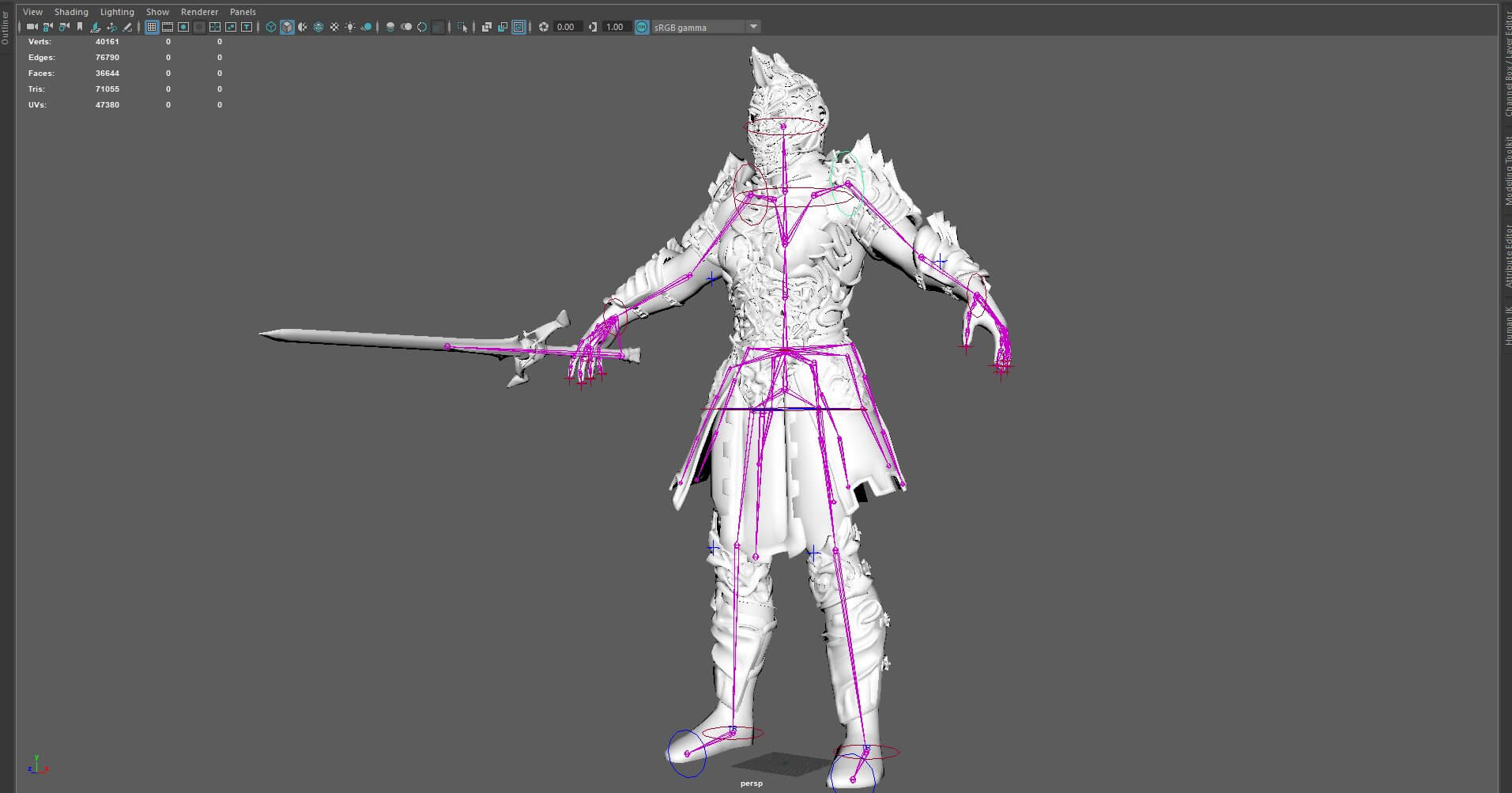 Dark Knight - Free 3D Model by Wofka
