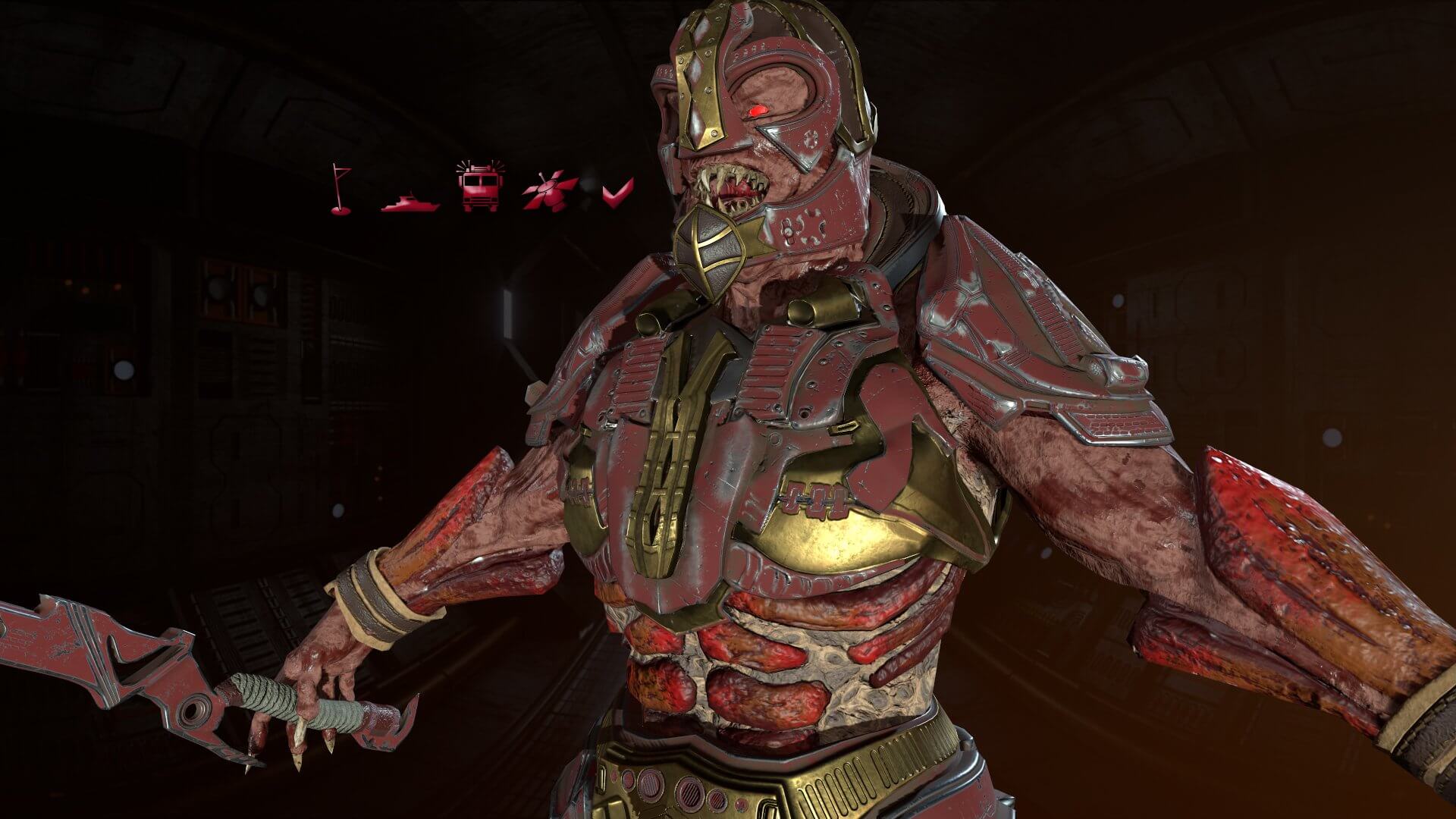 Hellish Warrior in Armor - 3D Model by Wofka