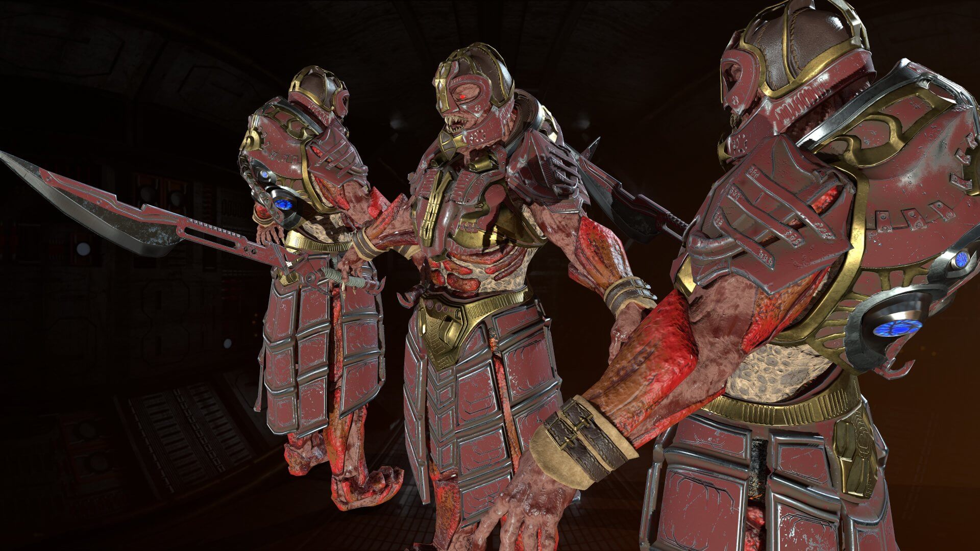 Hellish Warrior in Armor - 3D Model by Wofka