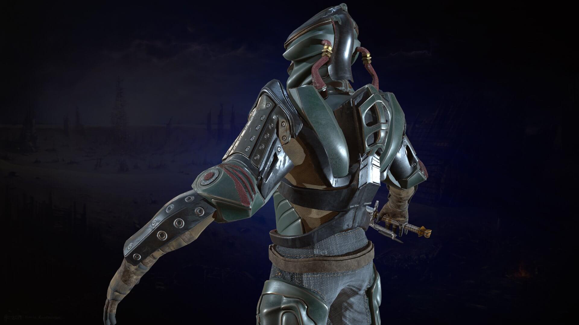 Modern Knight - 3D Model by Wofka