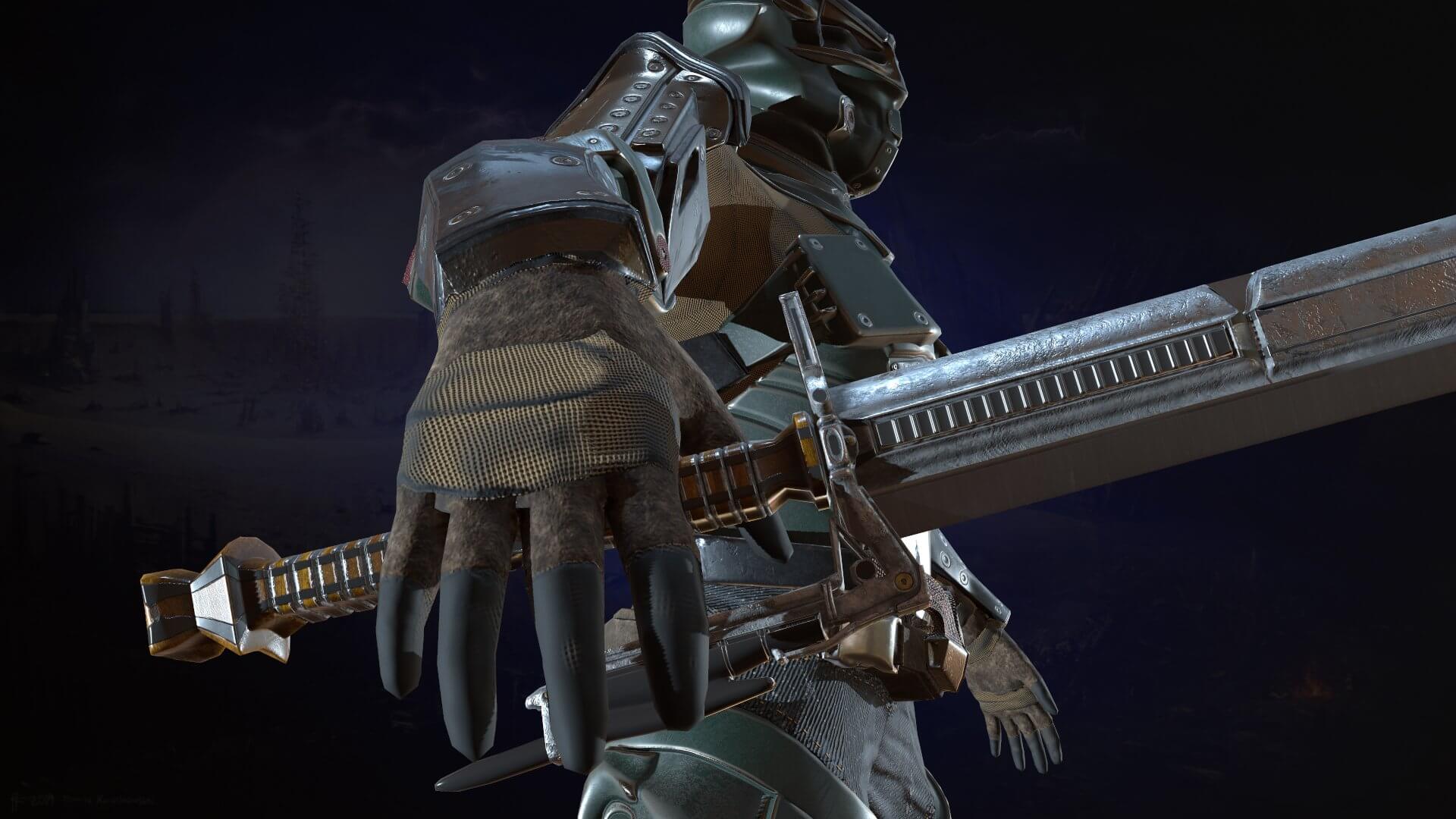 Modern Knight - 3D Model by Wofka