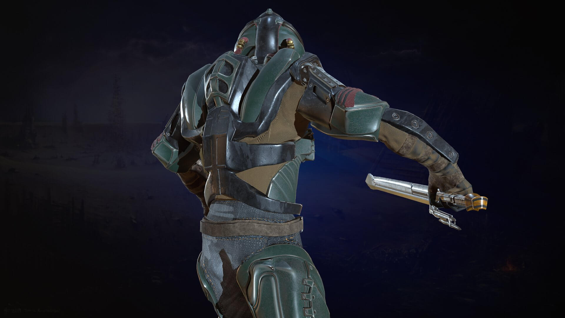 Modern Knight - 3D Model by Wofka