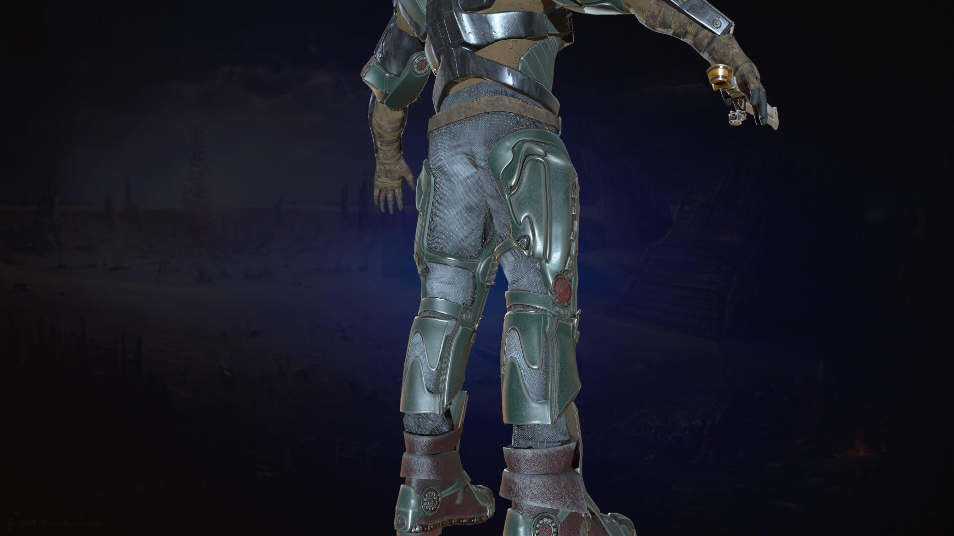 Modern Knight - 3D Model by Wofka