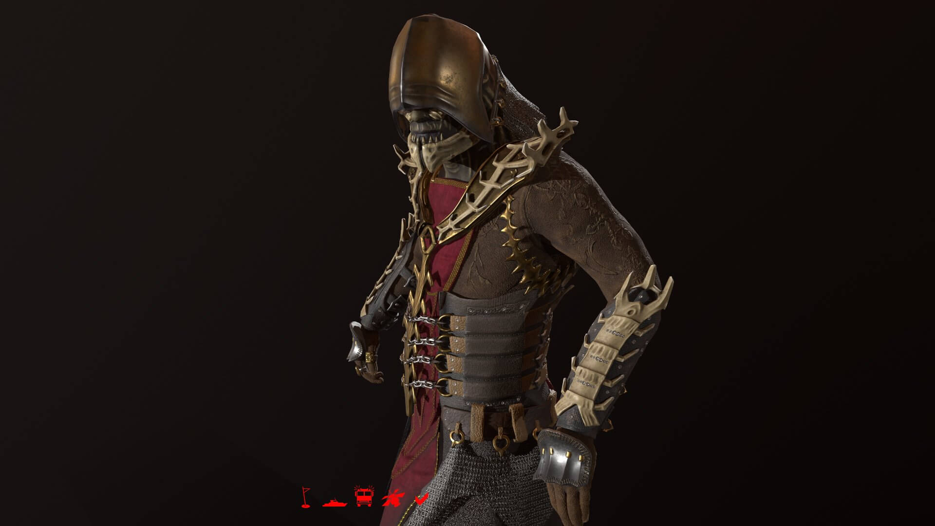 Necromancer Warrior - 3D Model by Wofka