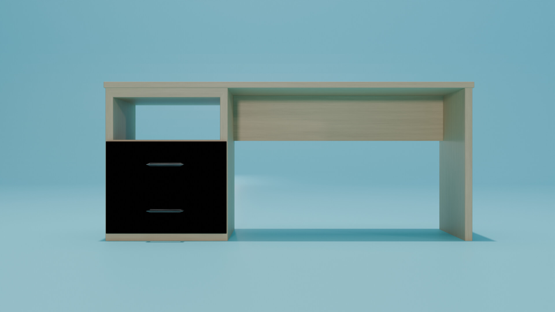 Wooden Desktop - 3D Model by Wolletlast