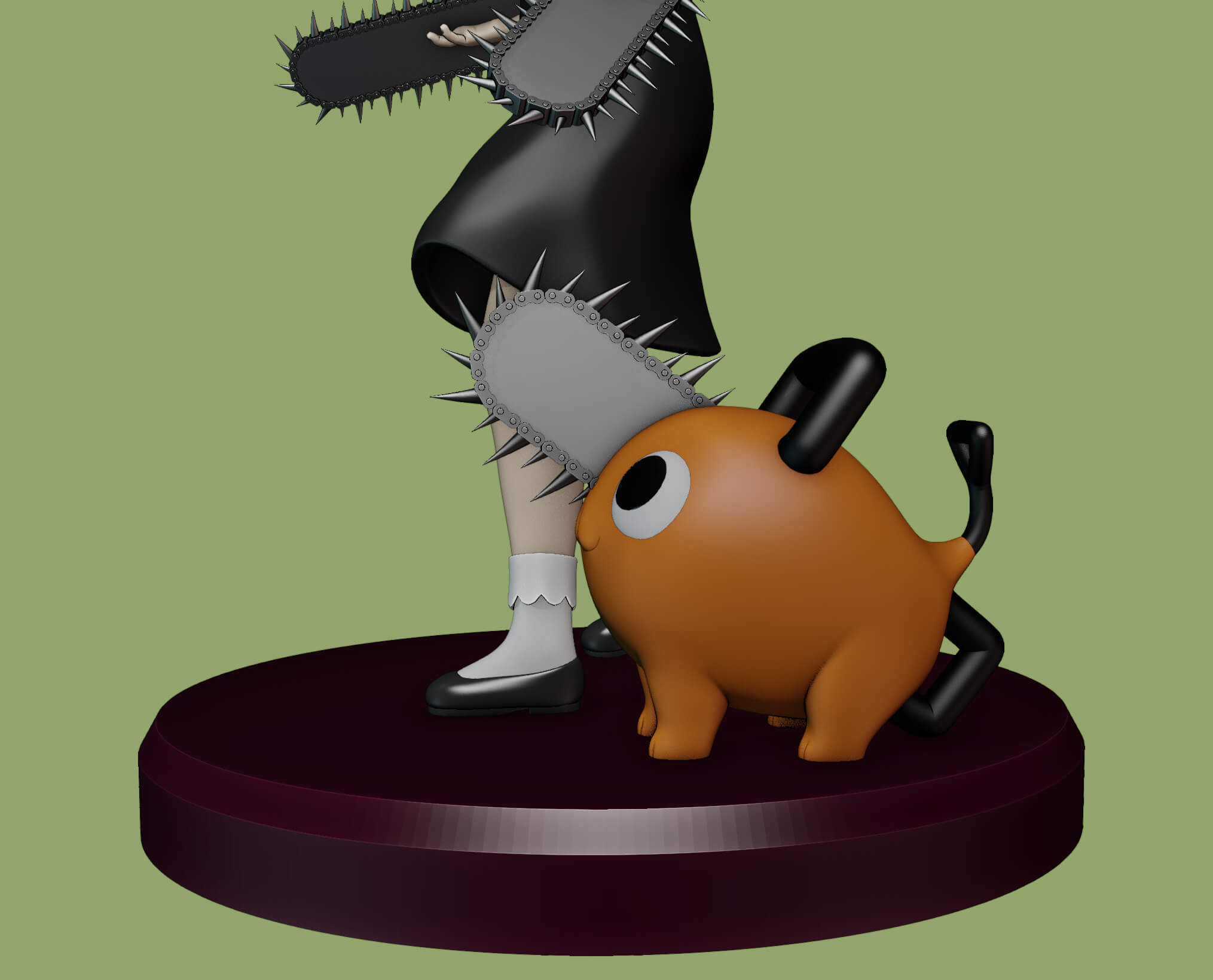 Anya Forger and Pochita - Spy X Family - Chainsaw Man 3D Print Model by ...