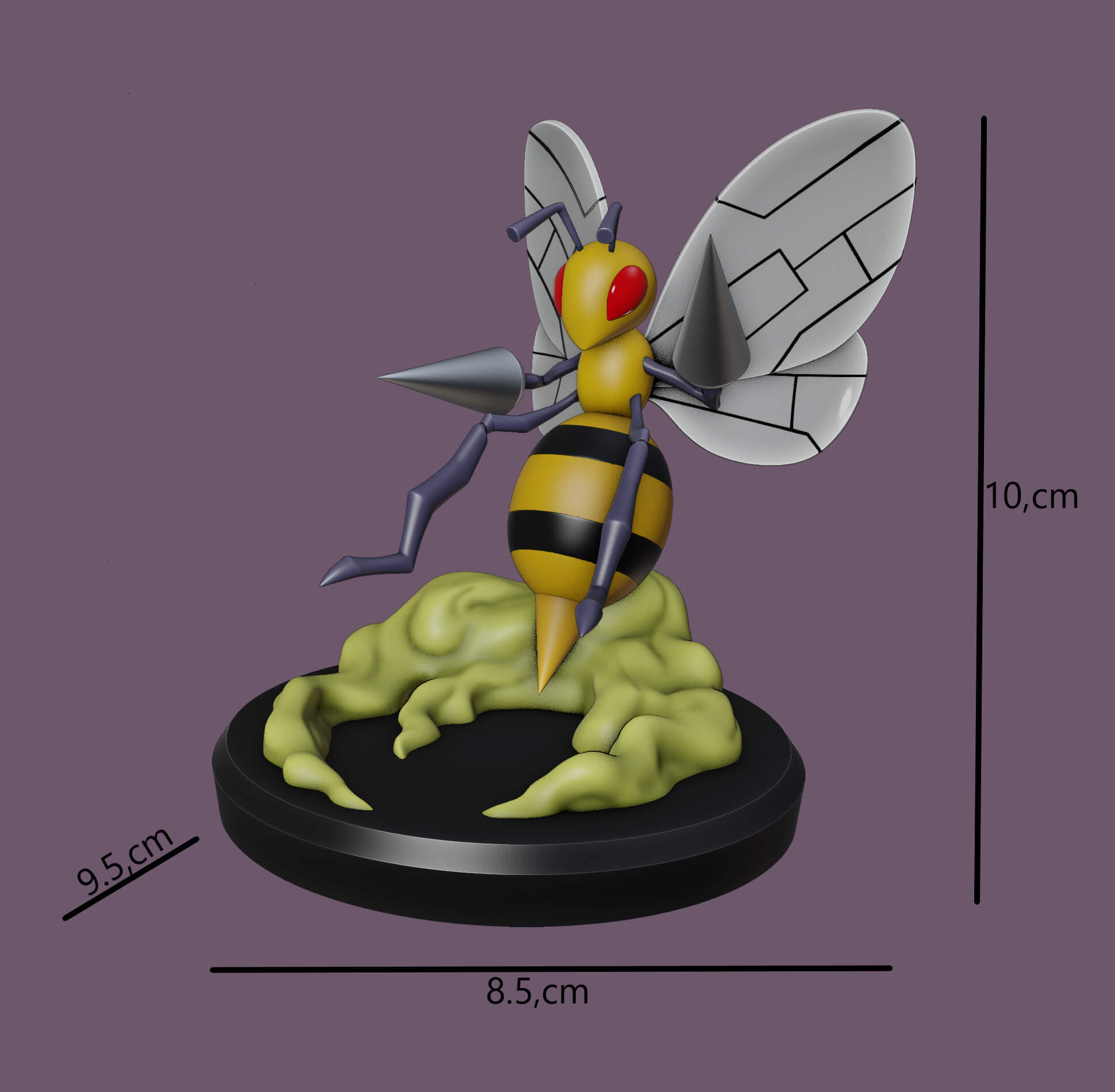 Beedrill - Pokemon 3D Print Model by Wsonuchiha3D