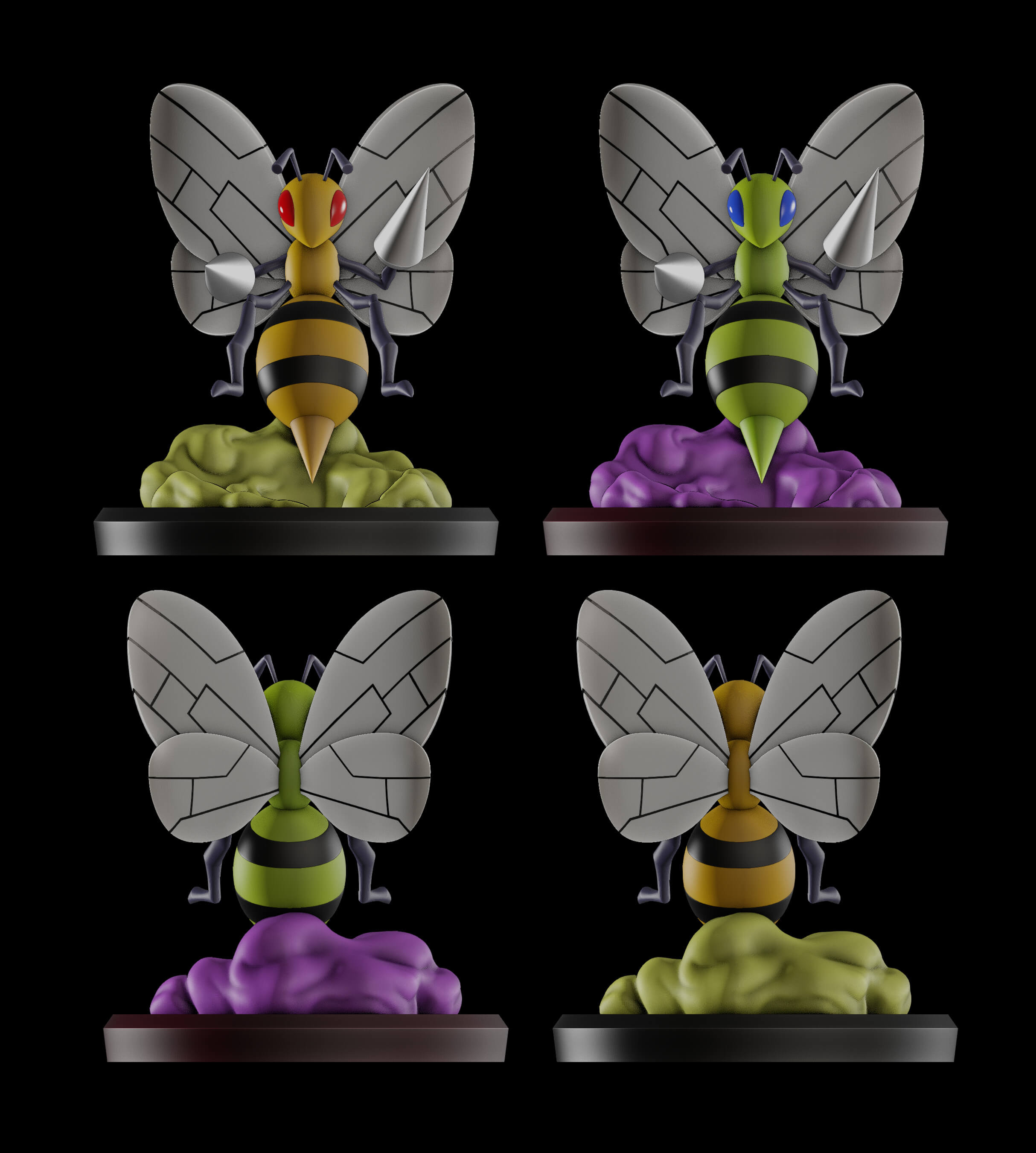 Beedrill - Pokemon 3D Print Model by Wsonuchiha3D
