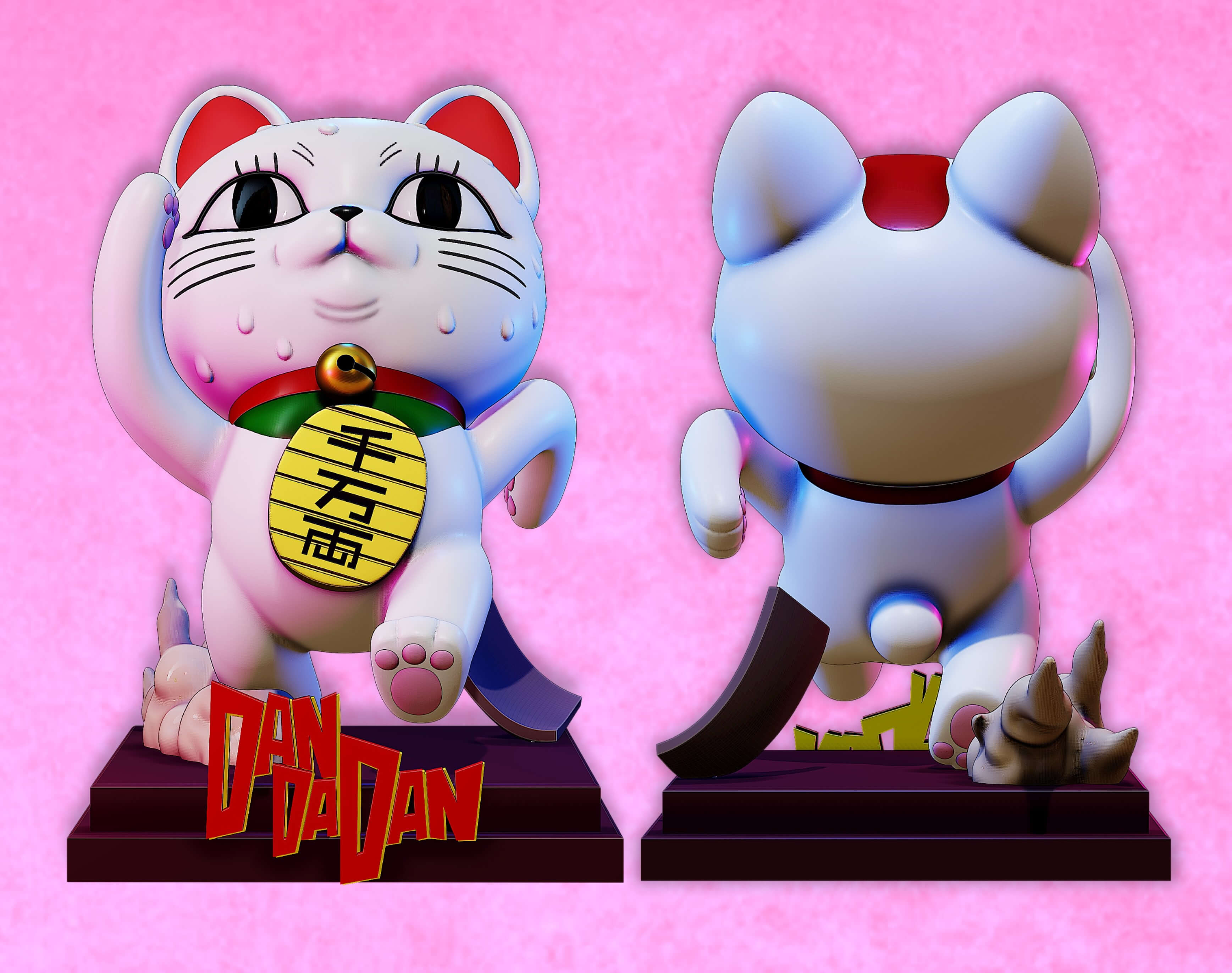 Dandadan - Turbo Granny Cat 3D Model by Wsonuchiha3D