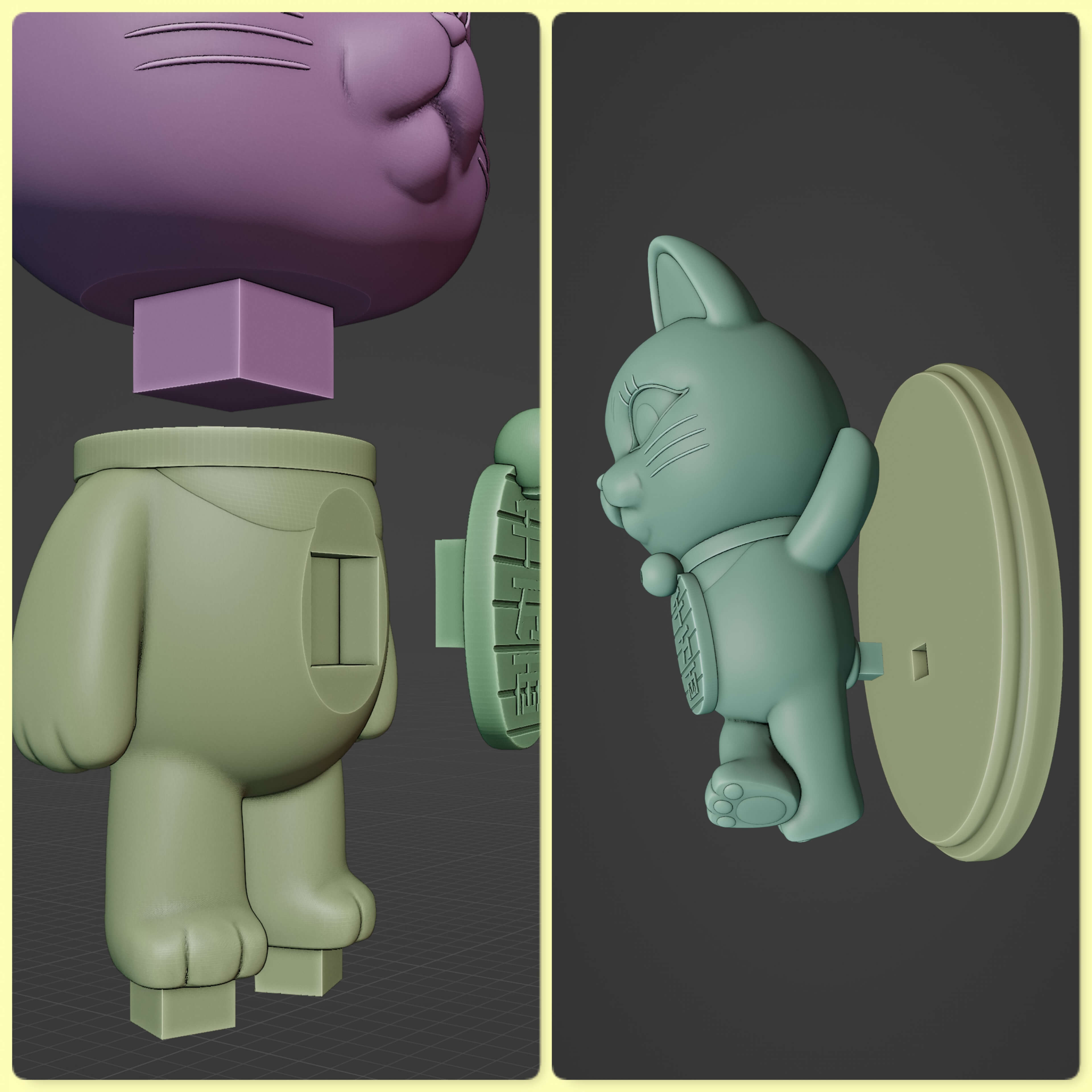 Dandadan - Turbo Granny Cat/Pack 3D Model by Wsonuchiha3D
