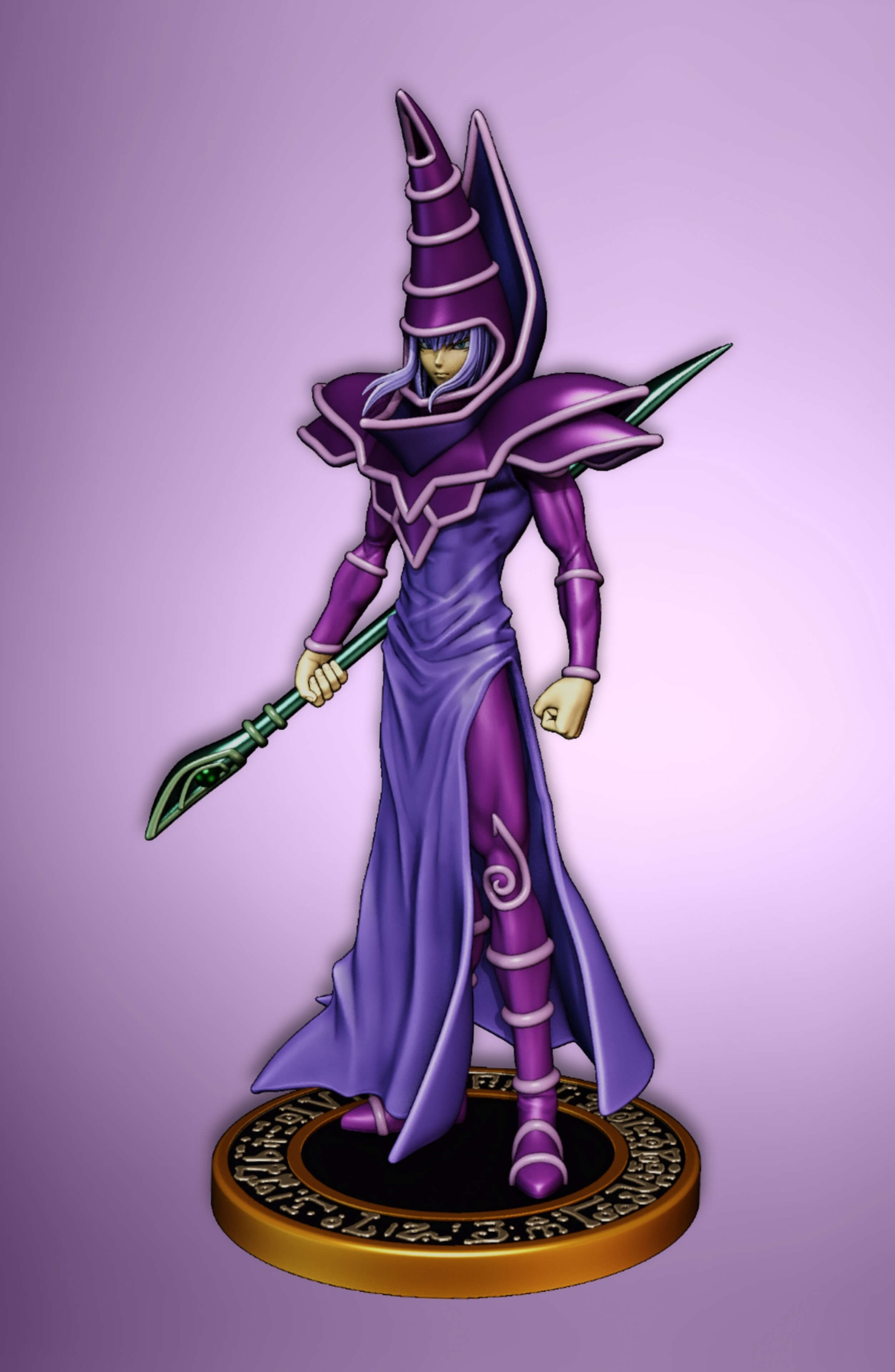 Dark Magician Figure - Yu-Gi-Oh 3D Model by Wsonuchiha3D