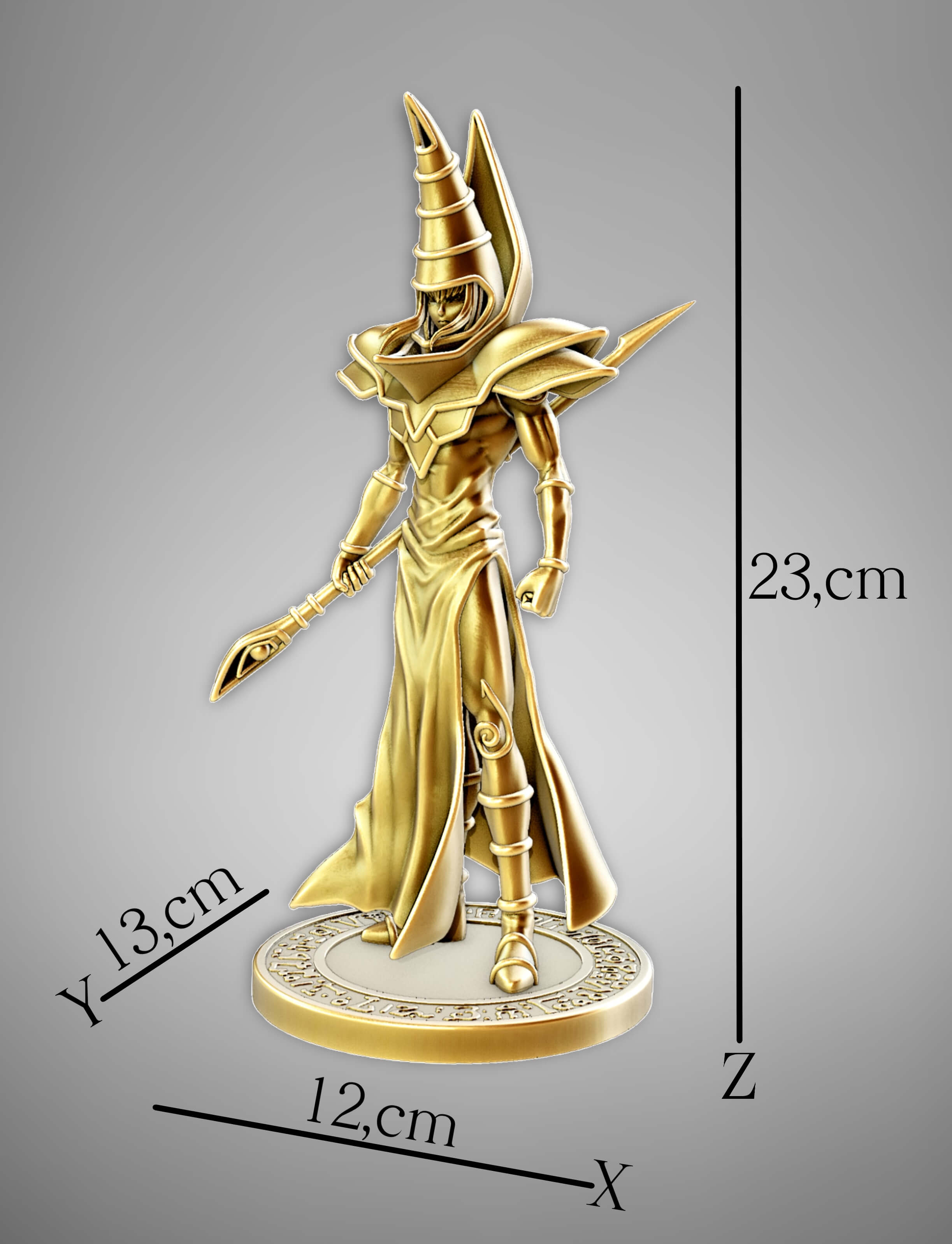 Dark Magician Figure - Yu-Gi-Oh 3D Model by Wsonuchiha3D