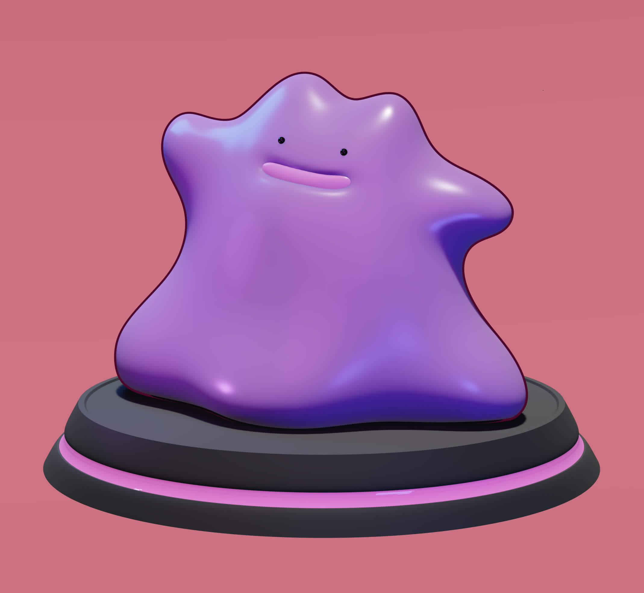 Ditto - Pokemon 3D Model by Wsonuchiha3D