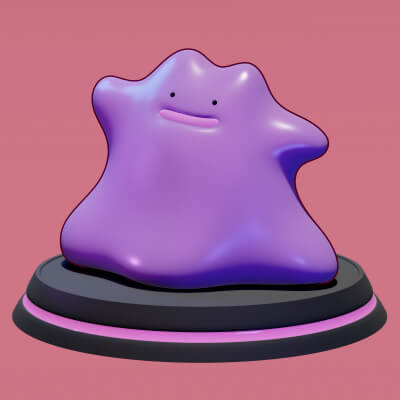 Ditto - Pokemon 3D Model by Wsonuchiha3D