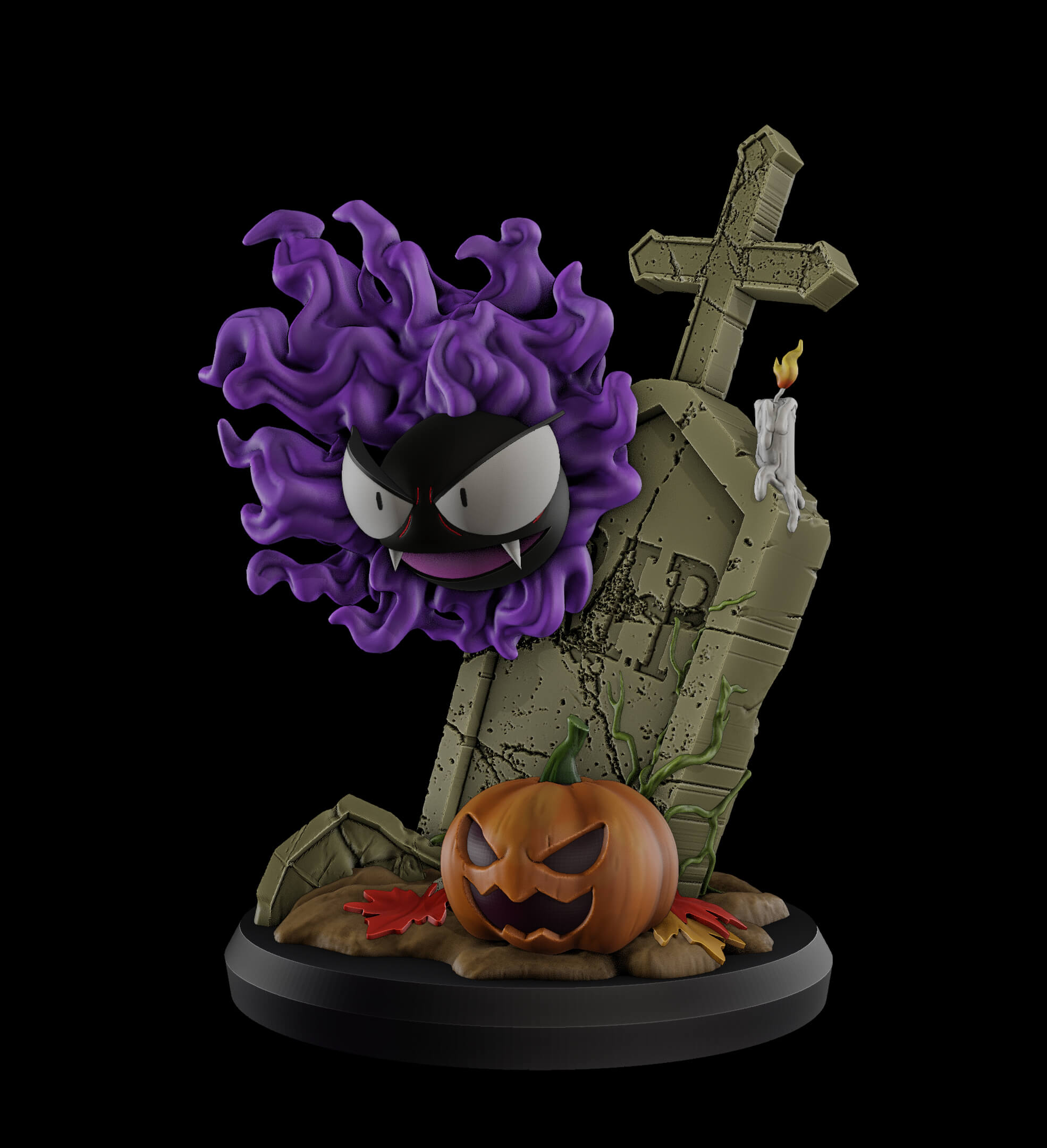 Gastly - Pokemon 3D Model by Wsonuchiha3D