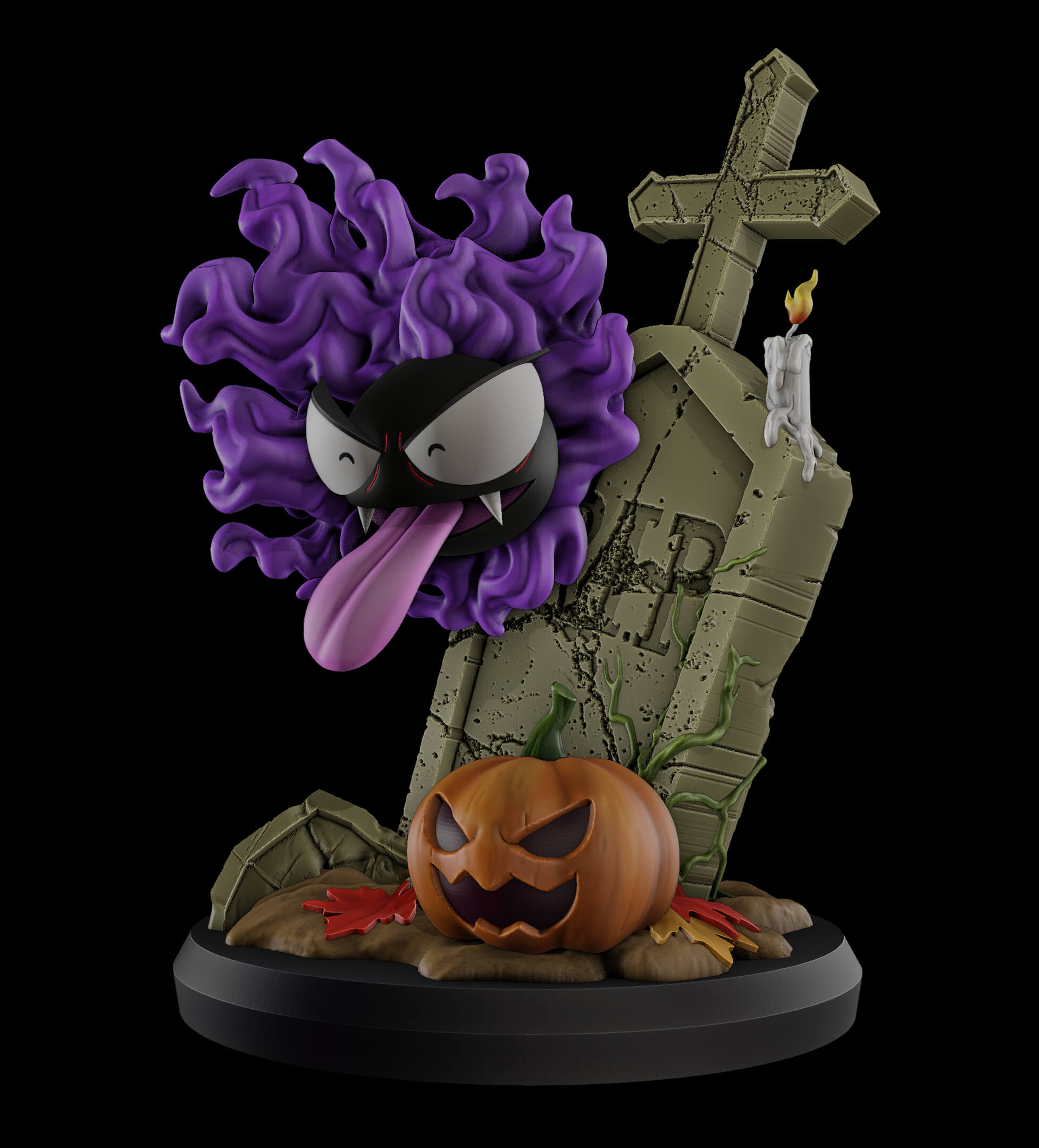 Gastly - Pokemon 3D Model by Wsonuchiha3D