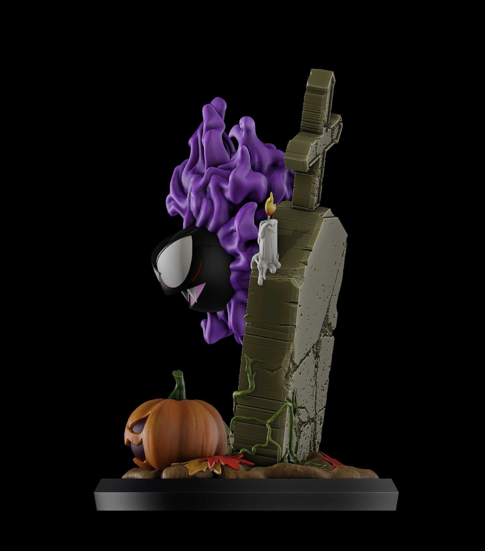 Gastly - Pokemon 3D Model by Wsonuchiha3D