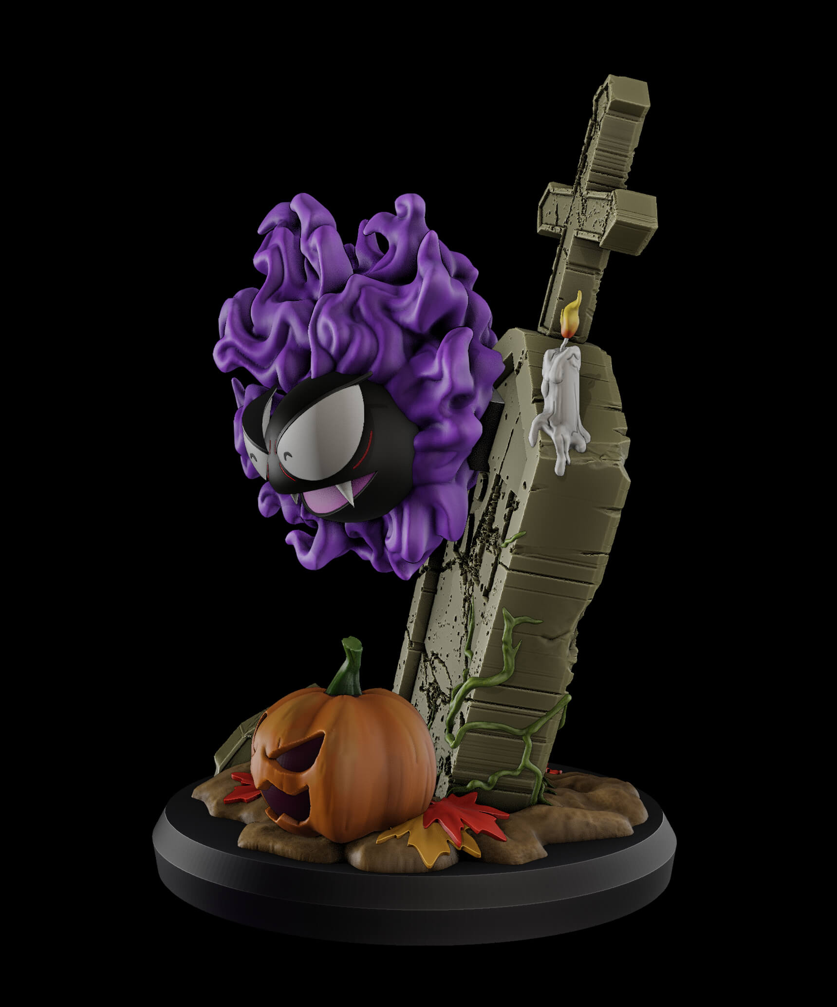 Gastly - Pokemon 3D Model by Wsonuchiha3D