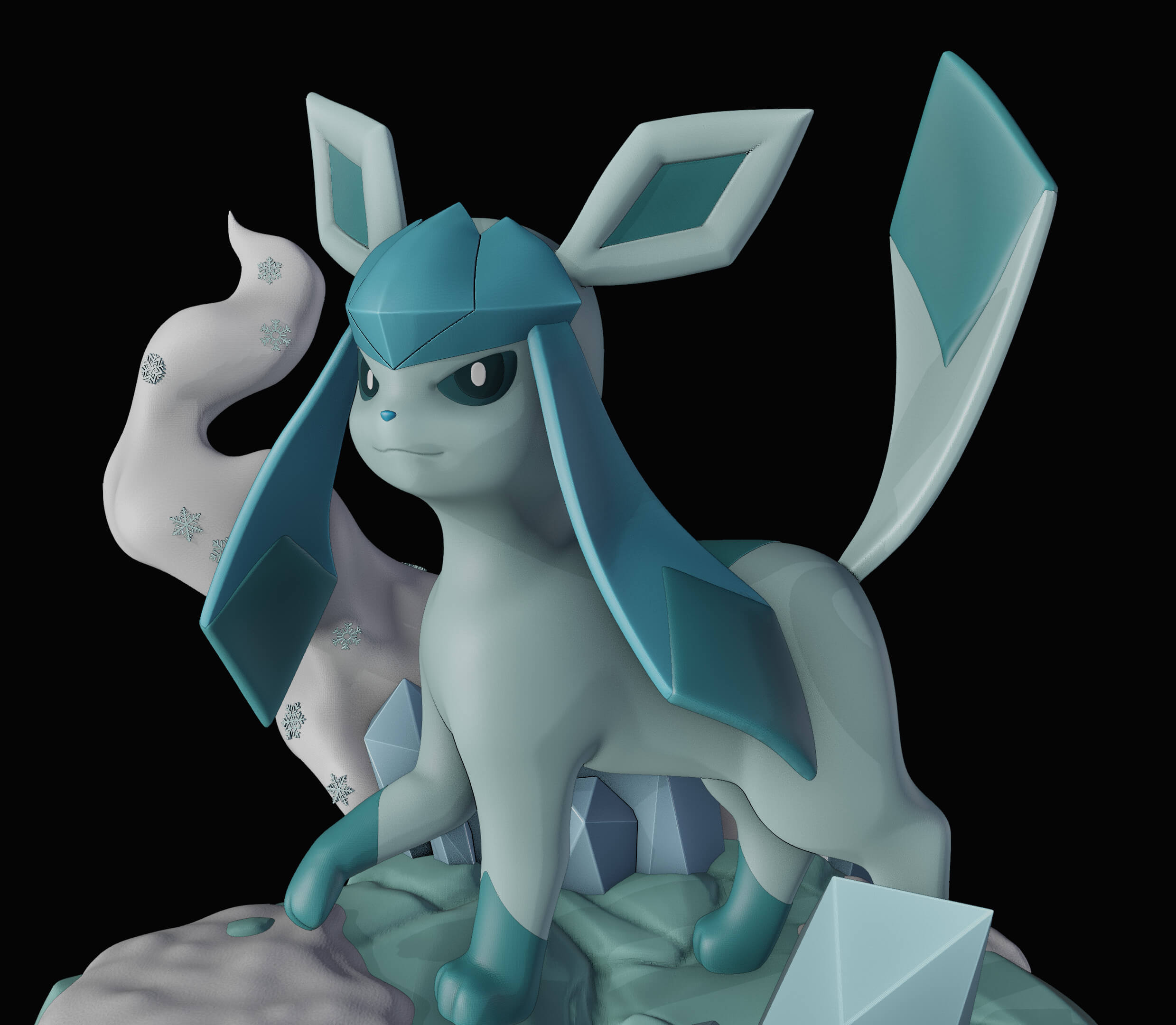 Glaceon - Pokemon 3D Model by Wsonuchiha3D