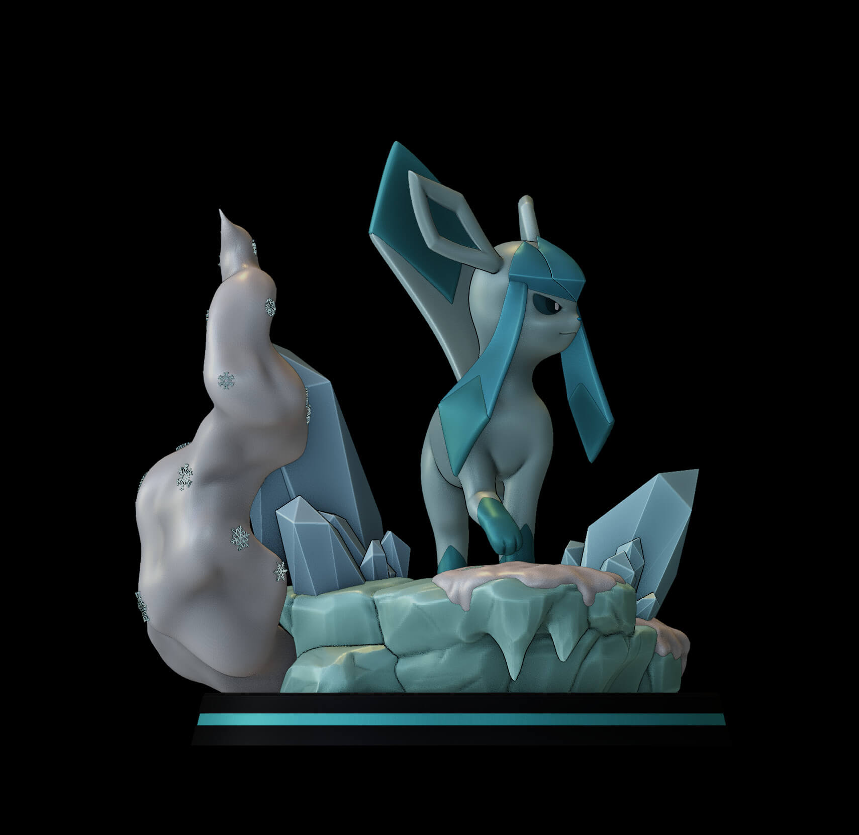 Glaceon - Pokemon 3D Model by Wsonuchiha3D