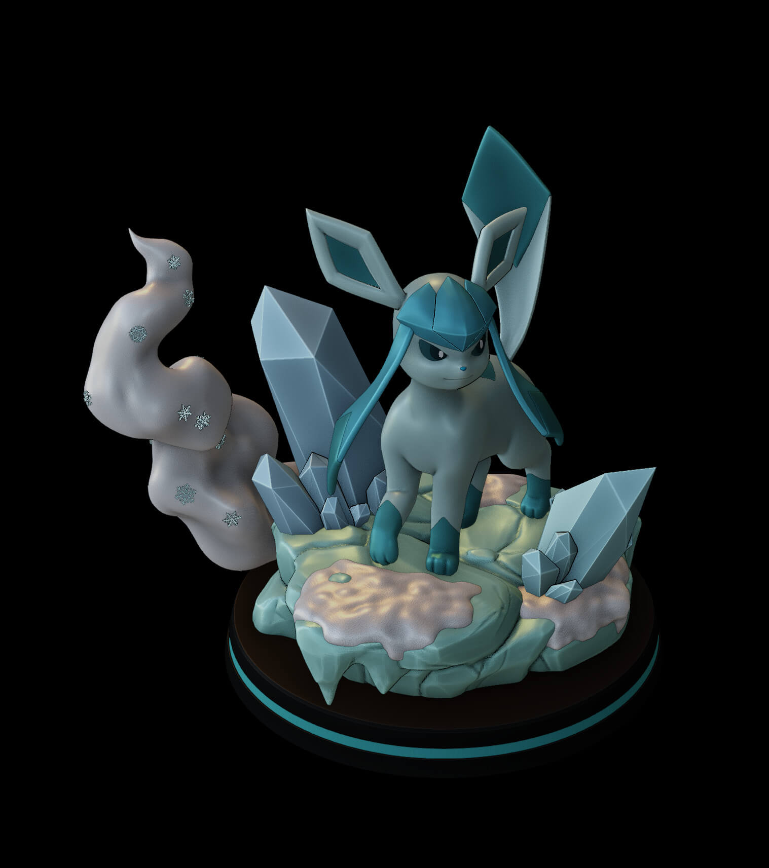 Glaceon - Pokemon 3D Model by Wsonuchiha3D