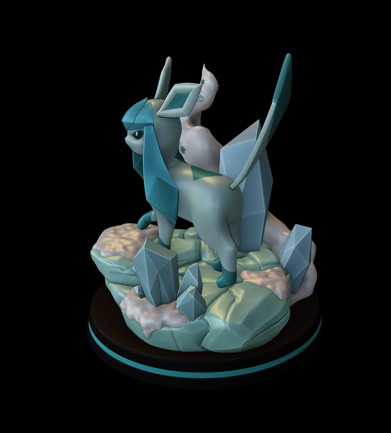 Glaceon - Pokemon 3D Model by Wsonuchiha3D