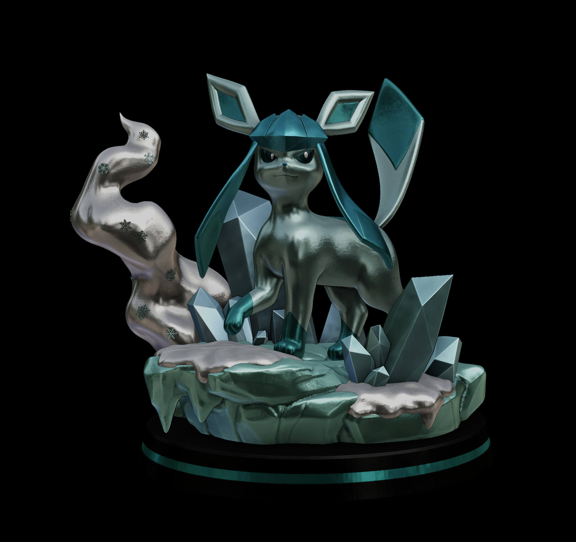 Glaceon - Pokemon 3D Model by Wsonuchiha3D