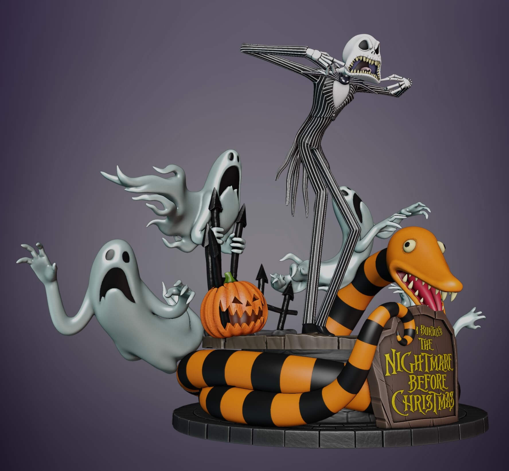Jack Skellington - The Nightmare Before Christmas 3D Print Model by ...