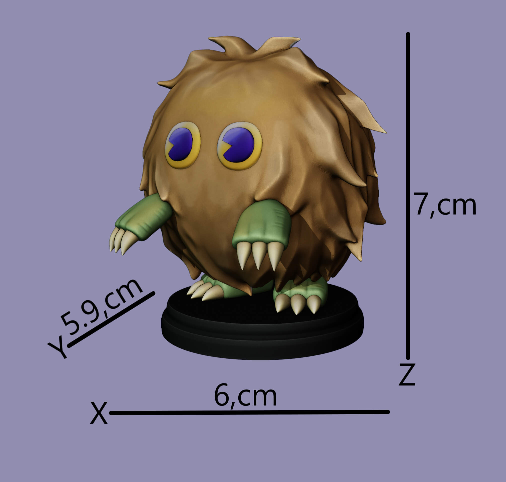 Kuriboh - Yugioh 3D Model by Wsonuchiha3D