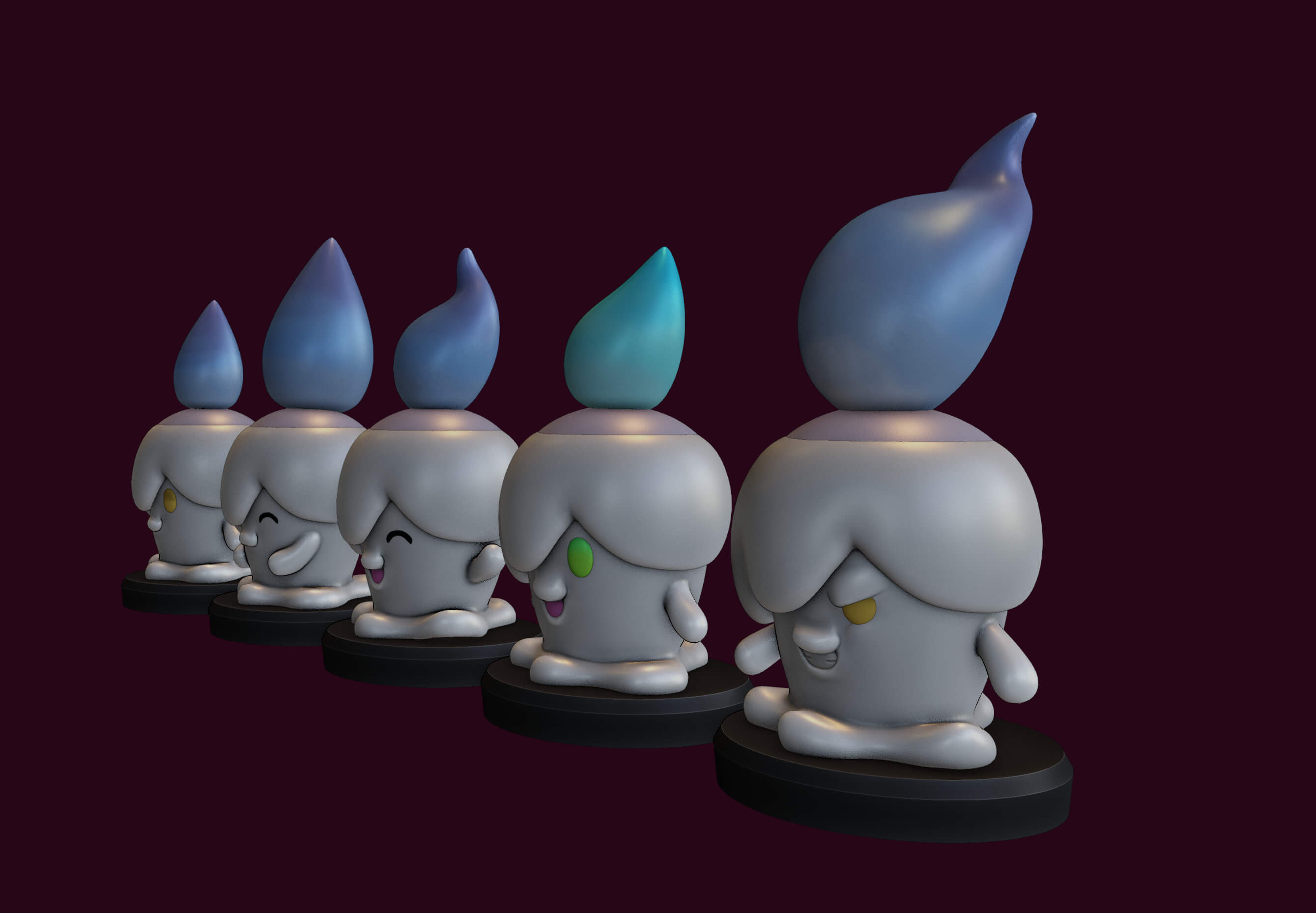 Litwick - Pokemon 3D Model by Wsonuchiha3D