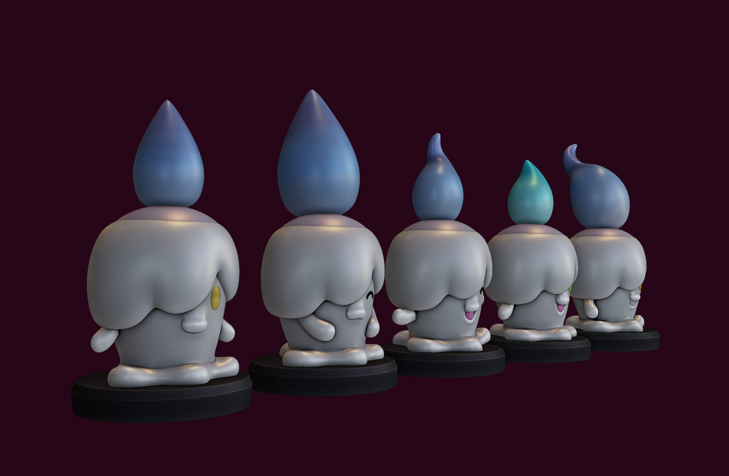 Litwick - Pokemon 3D Model by Wsonuchiha3D