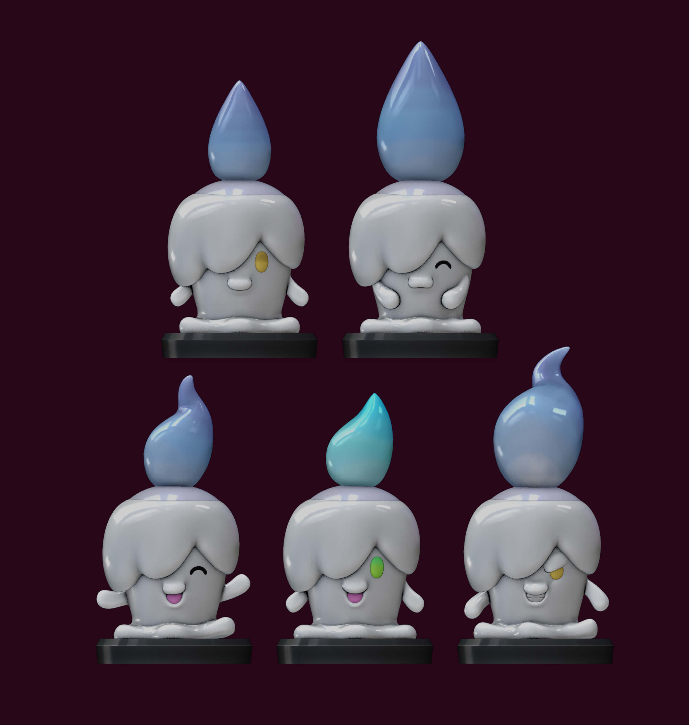 Litwick - Pokemon 3D Model by Wsonuchiha3D