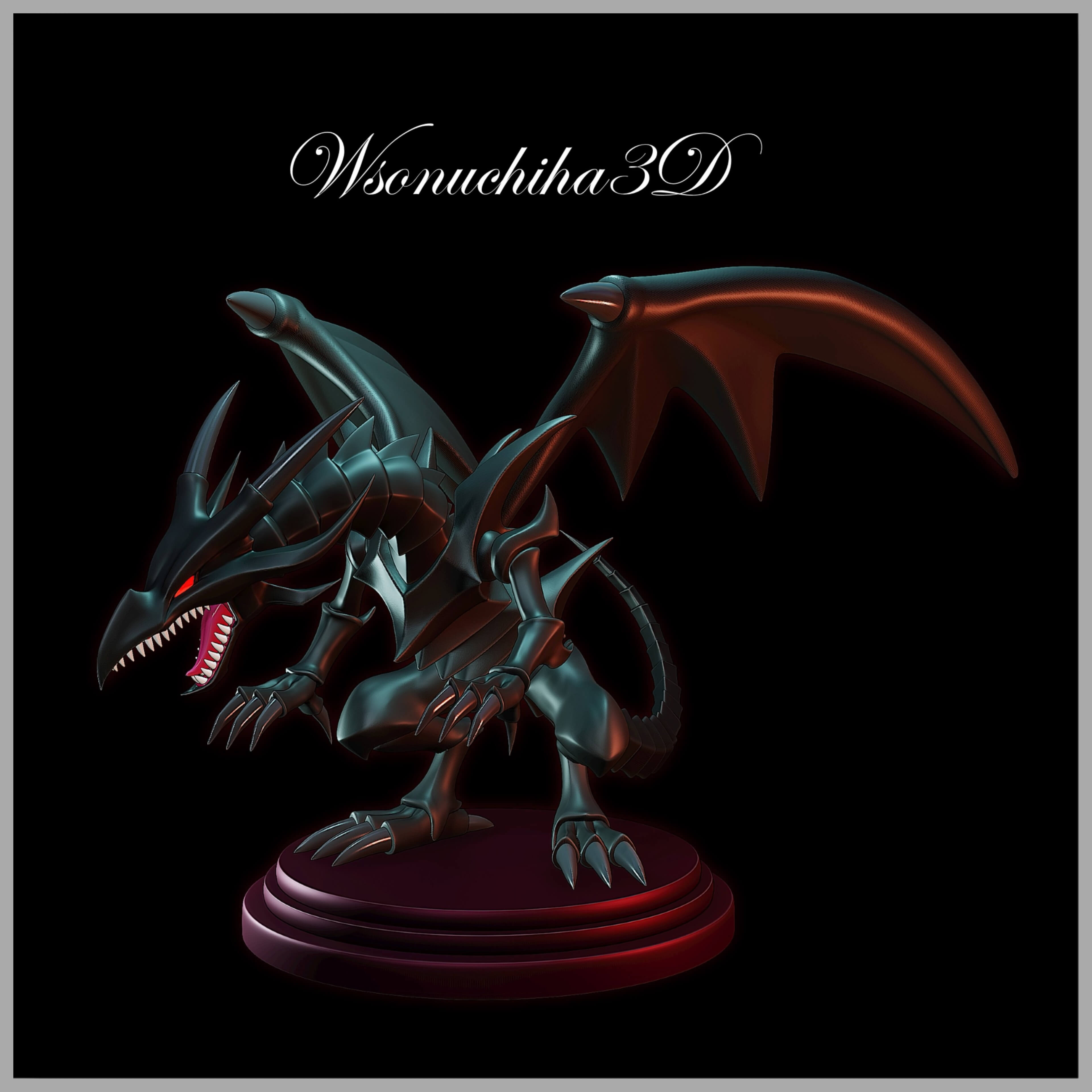 Red-Eyes Black Dragon - Yu-Gi-Oh 3D Model by Wsonuchiha3D