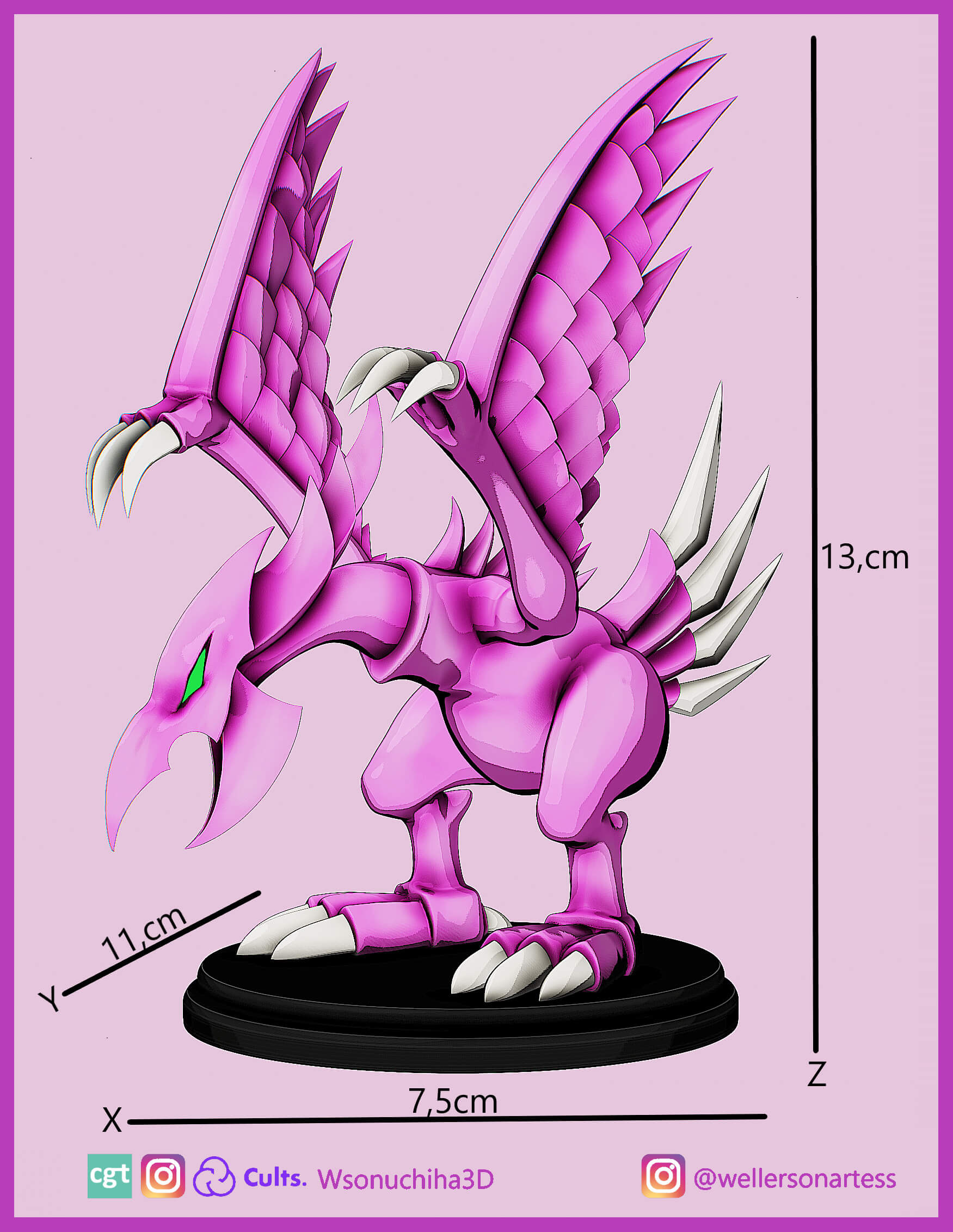 Seiyaryu Figure - Yugioh 3D Model by Wsonuchiha3D