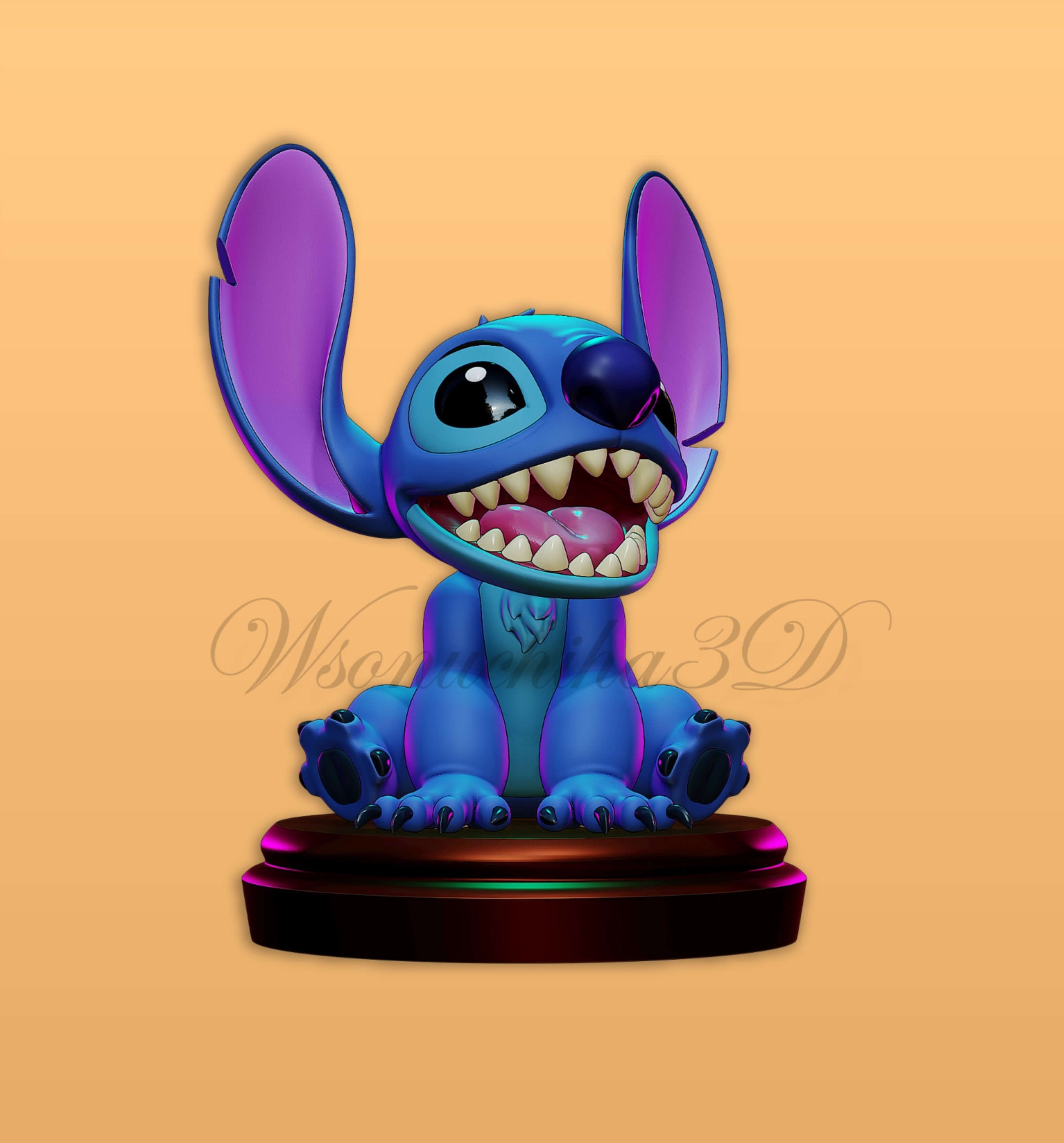 Stitch Figure 1 / Disney - Free 3D Model by Wsonuchiha3D