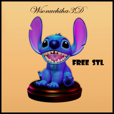 Stitch Figure 1 / Disney - Free 3D Model by Wsonuchiha3D