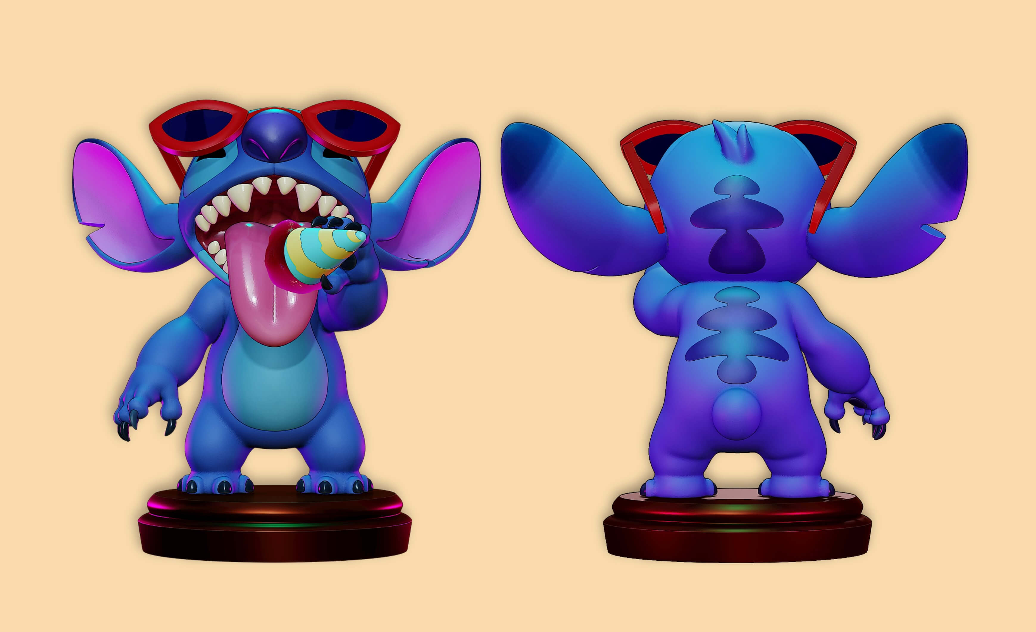 Stitch Figure 2 / Disney - 3D Model by Wsonuchiha3D