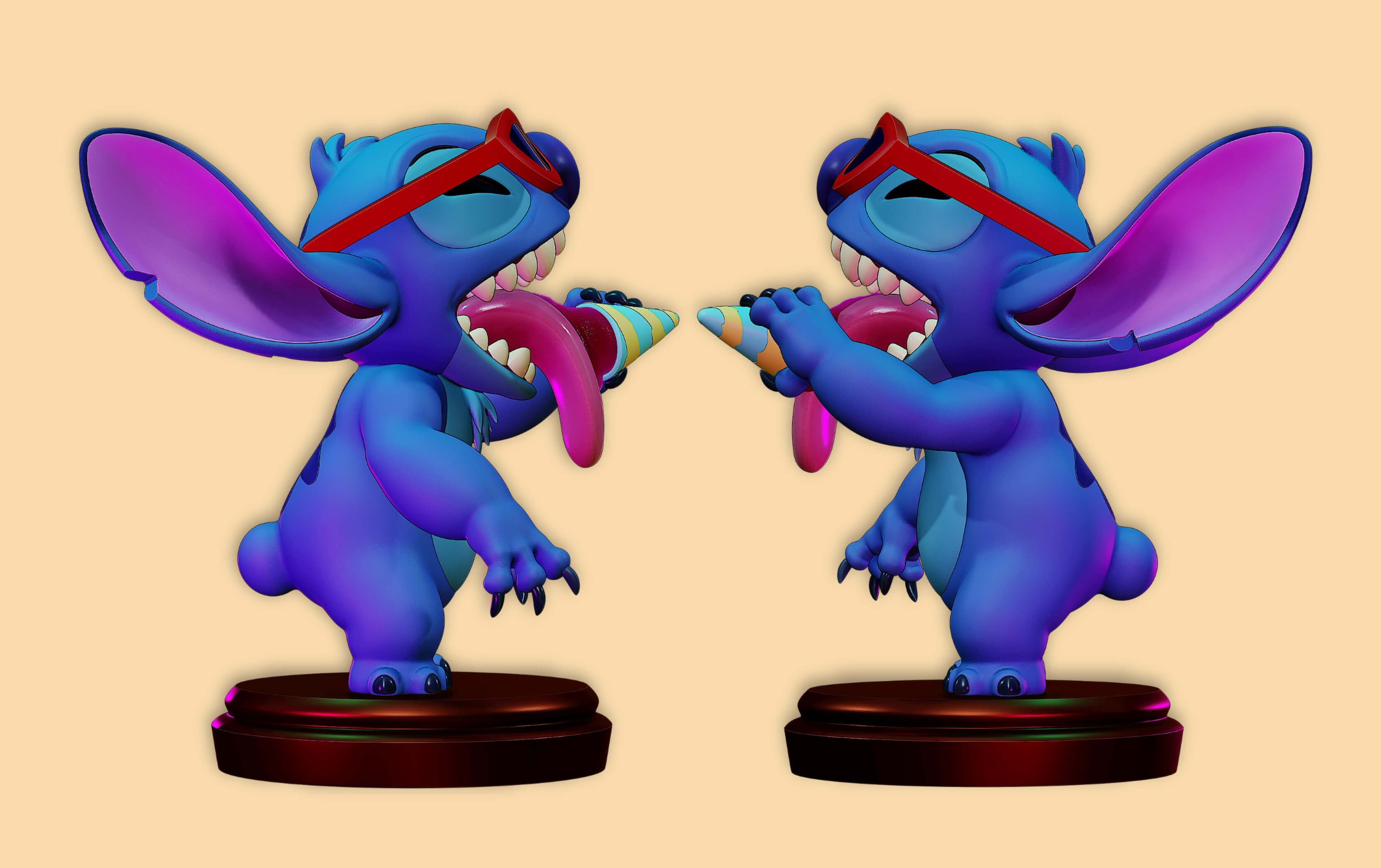 Stitch Figure 2 / Disney - 3D Model by Wsonuchiha3D