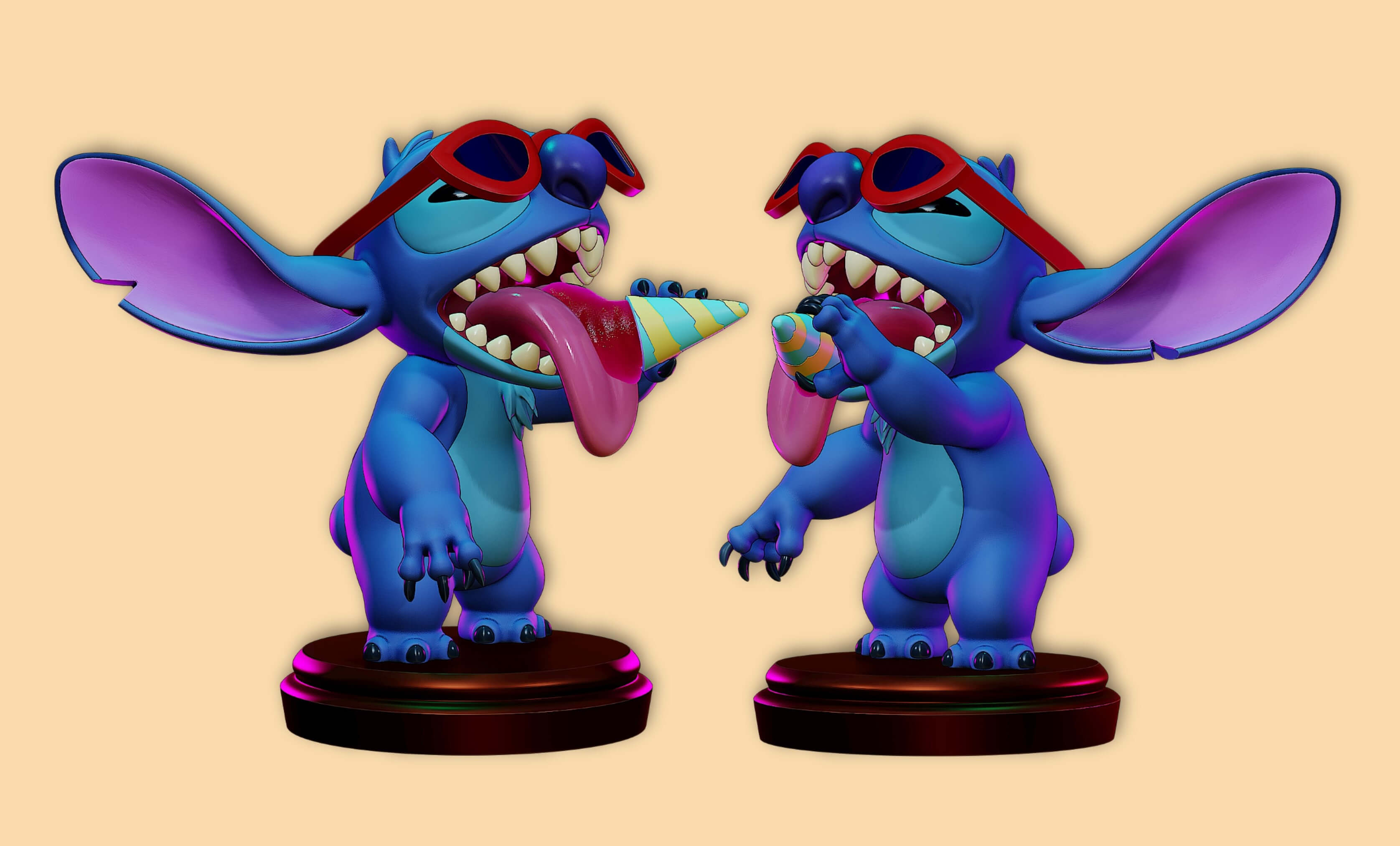 Stitch Figure 2 / Disney - 3D Model by Wsonuchiha3D