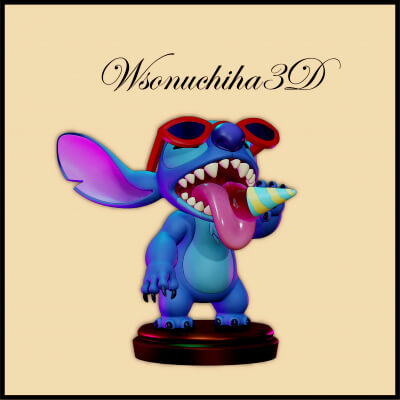 Stitch Figure 2 / Disney - 3D Model by Wsonuchiha3D