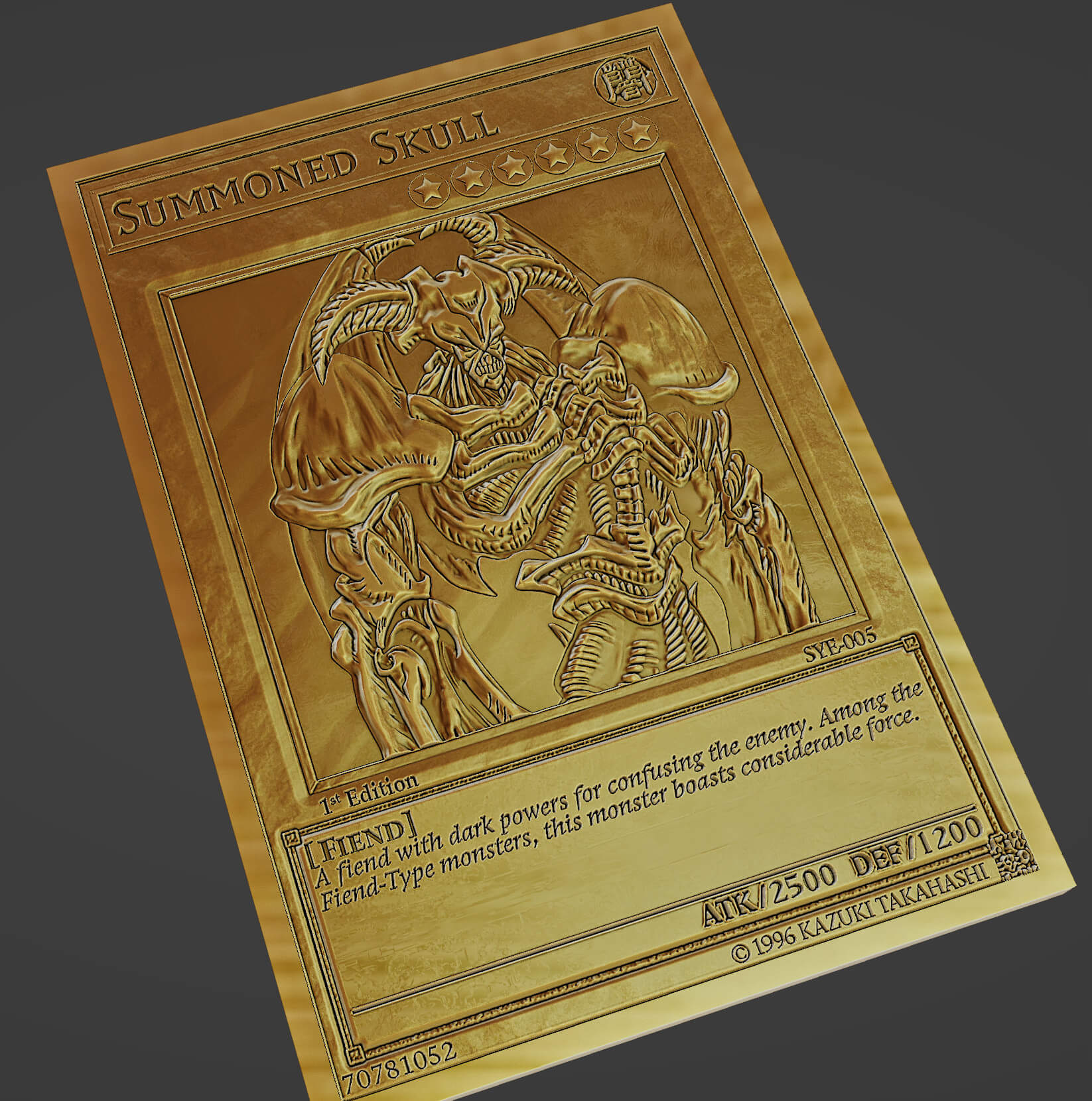 Summoned Skull - Yugioh 3D Model by Wsonuchiha3D