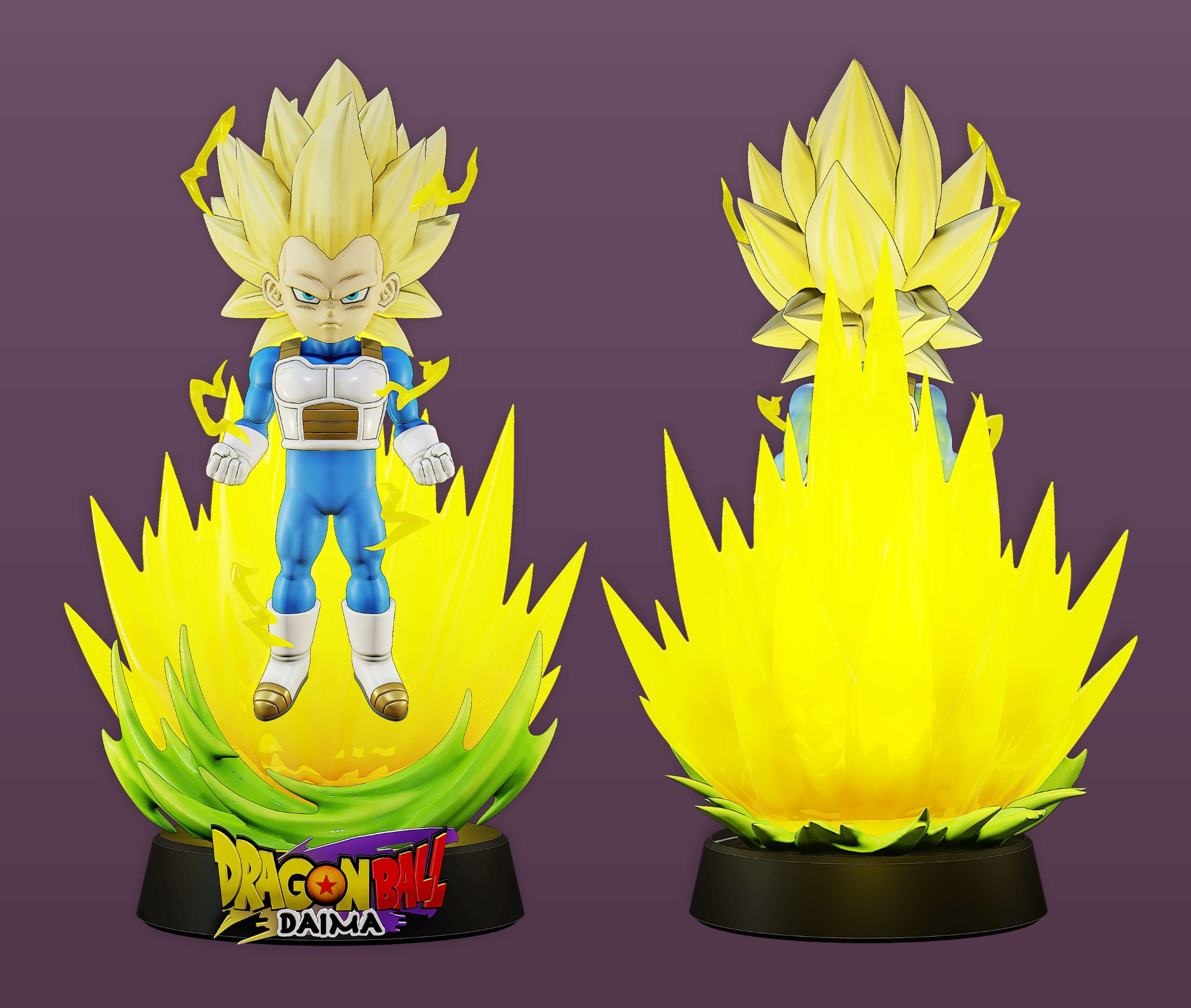 Vegeta Super Saiyan 3 / Dragon Ball Daima - 3D Model by Wsonuchiha3D